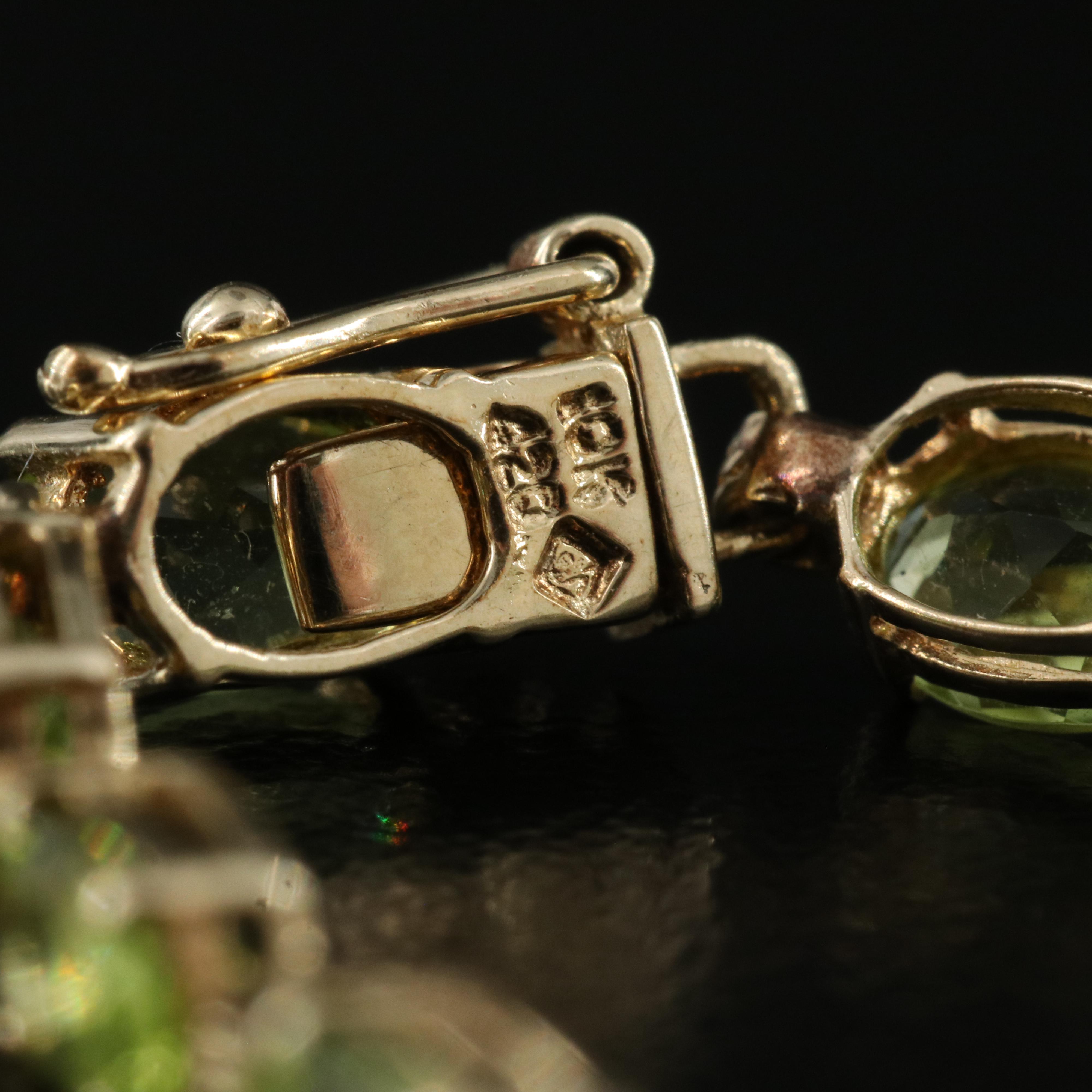 10K Peridot Line Bracelet | EBTH