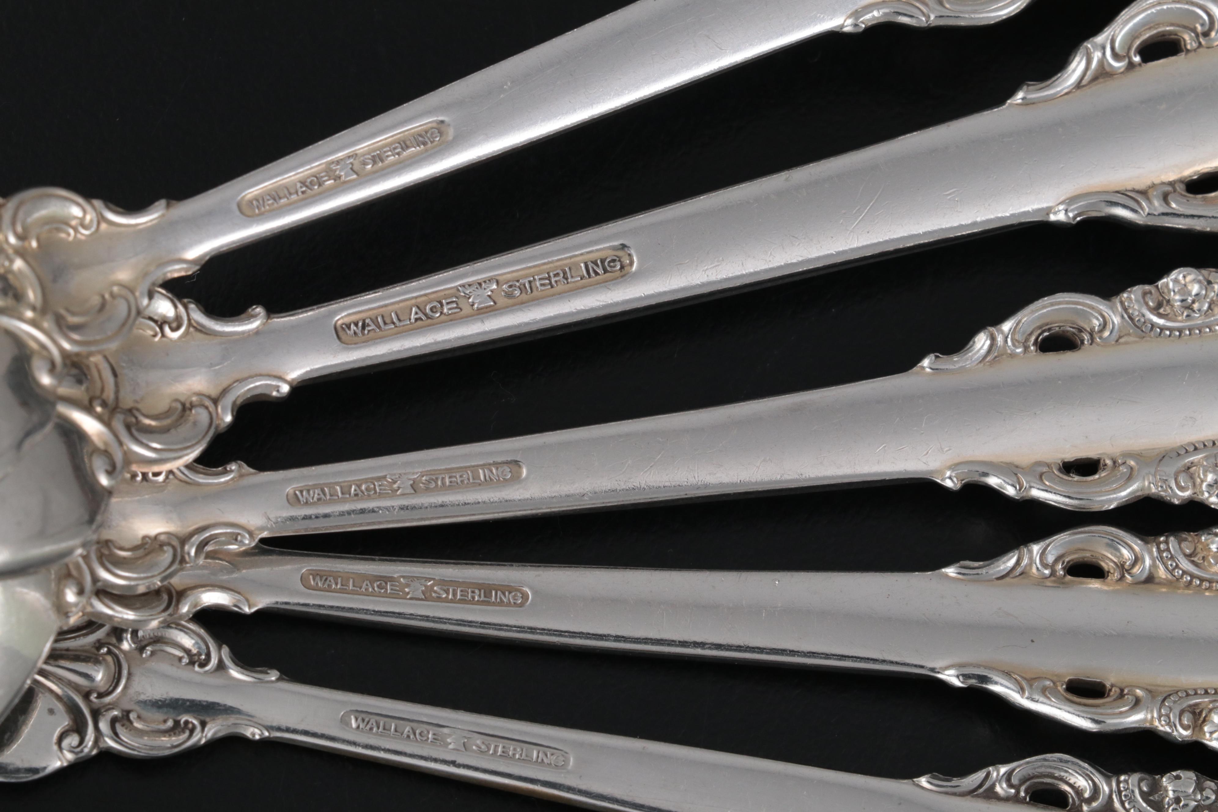 Wallace "Grande Baroque" Sterling Silver Flatware, Mid to Late 20th ...