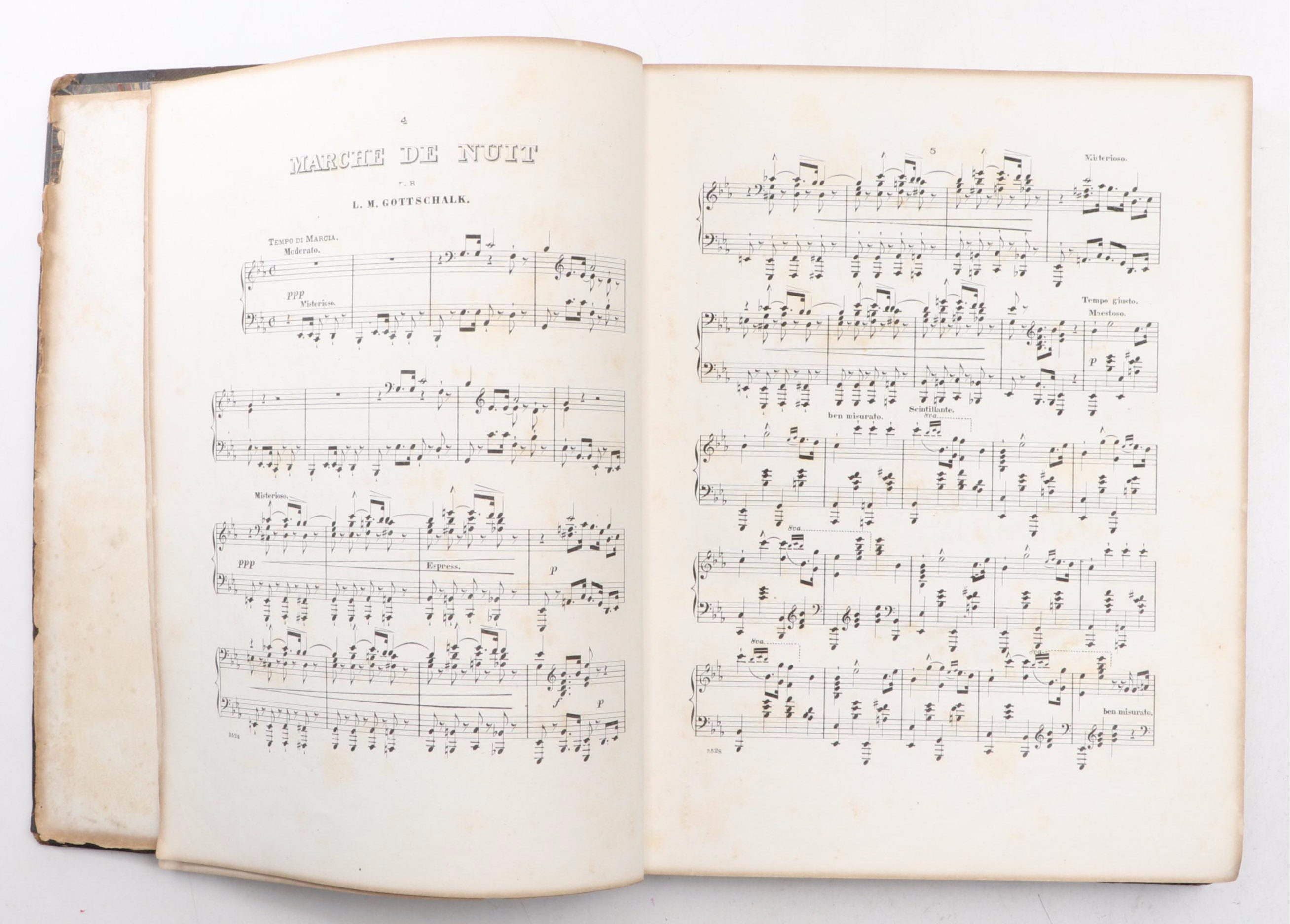 Bound French Music Composition Books, Mid-19th Century | EBTH