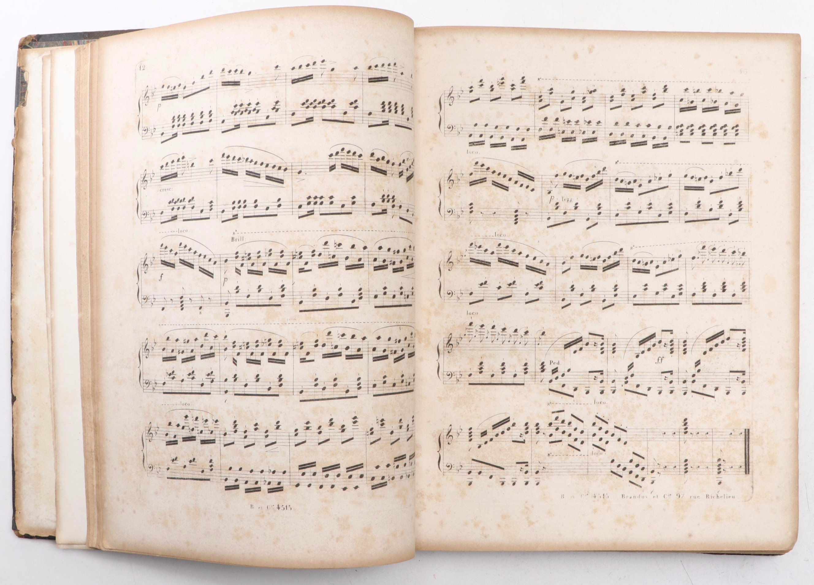 Bound French Music Composition Books, Mid-19th Century | EBTH