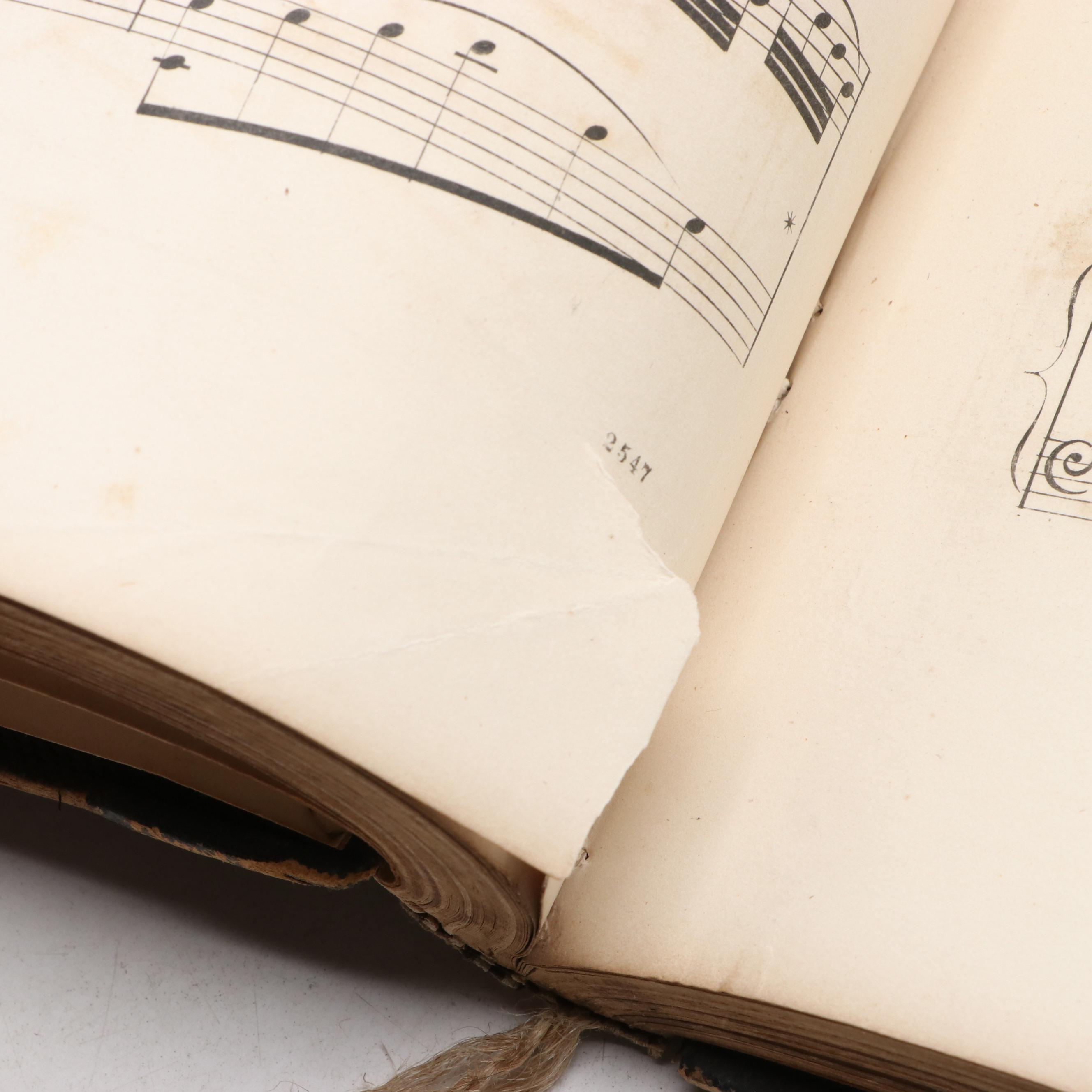 Bound French Music Composition Books, Mid-19th Century | EBTH