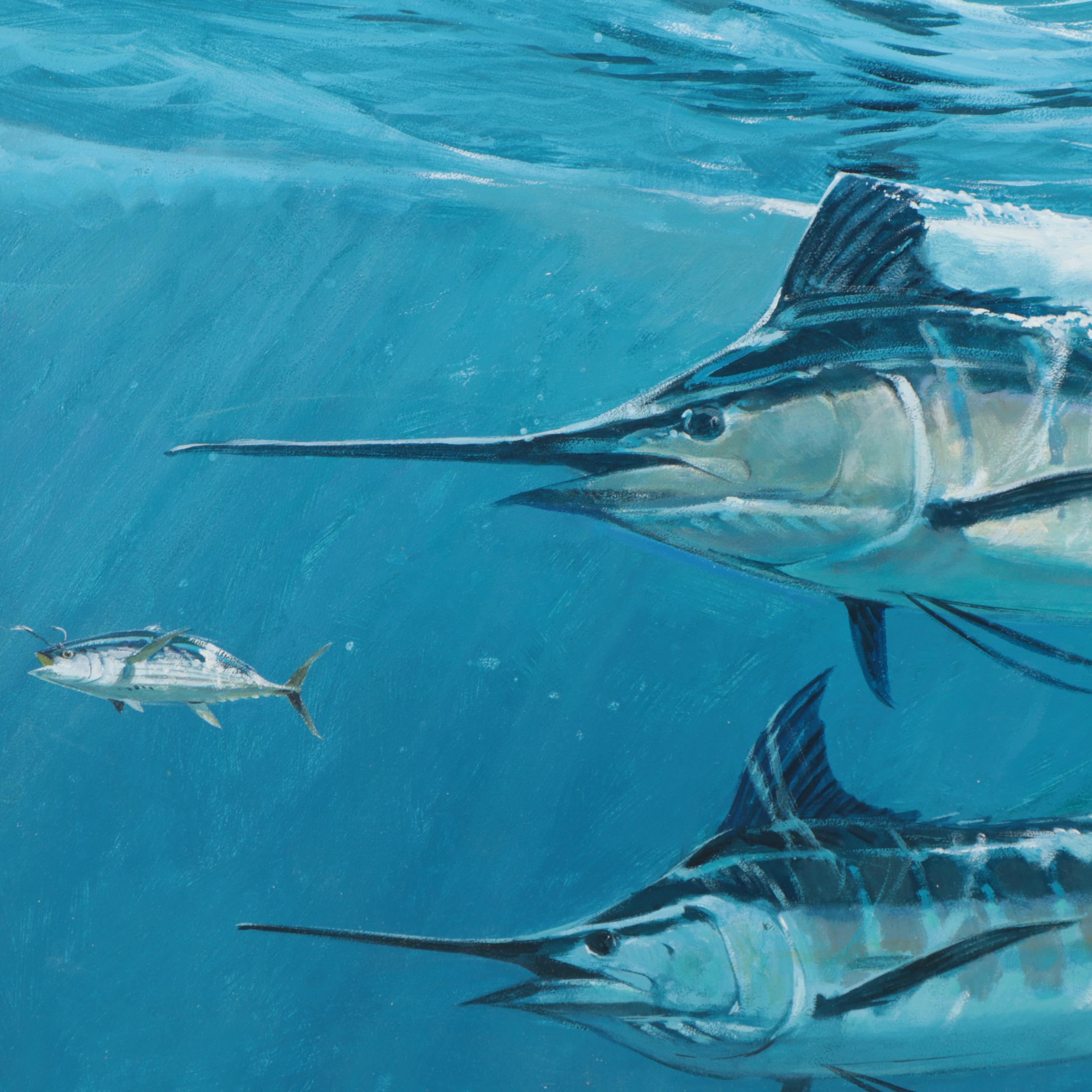 Al Barnes Oil Painting of Marlin Fish | EBTH