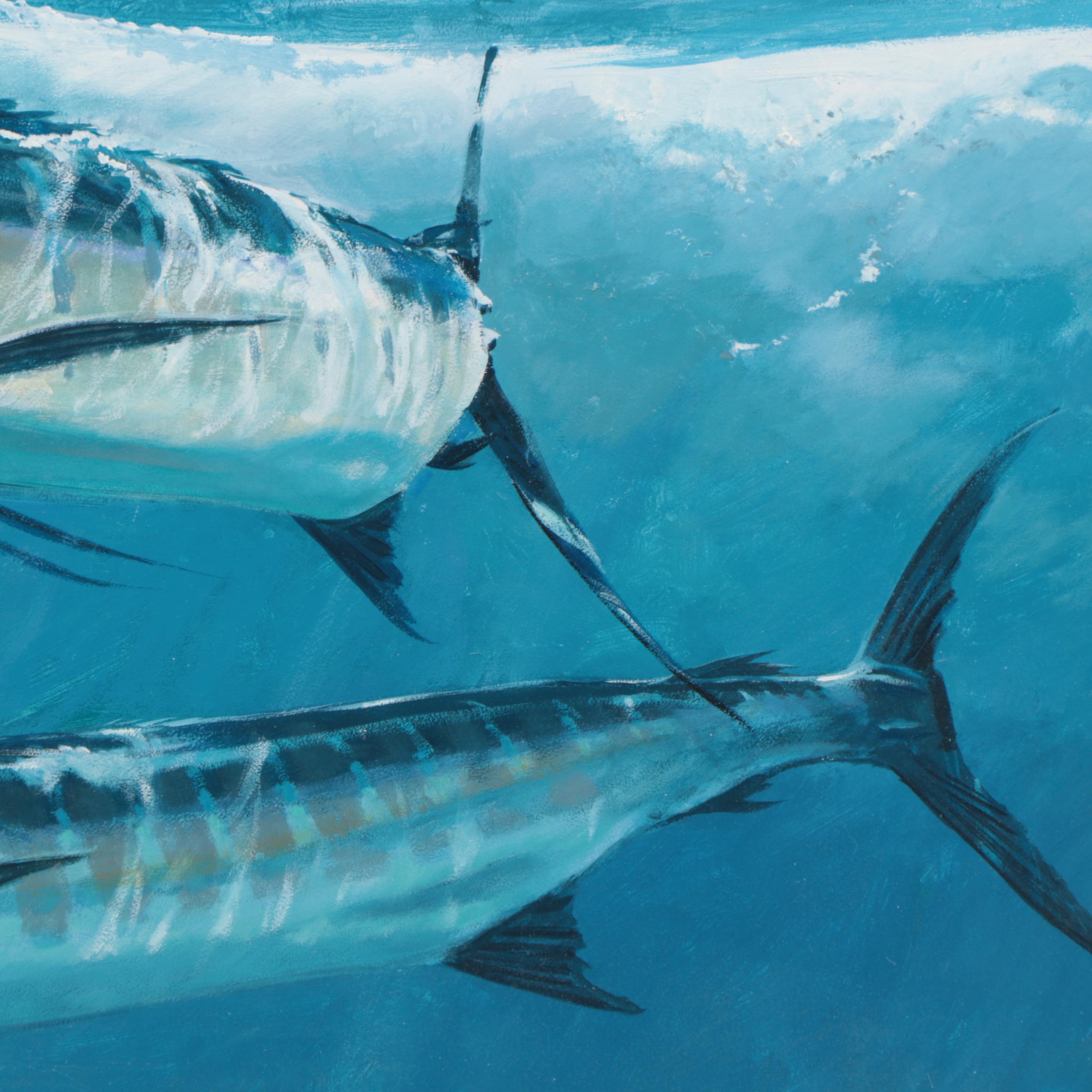 Al Barnes Oil Painting of Marlin Fish | EBTH