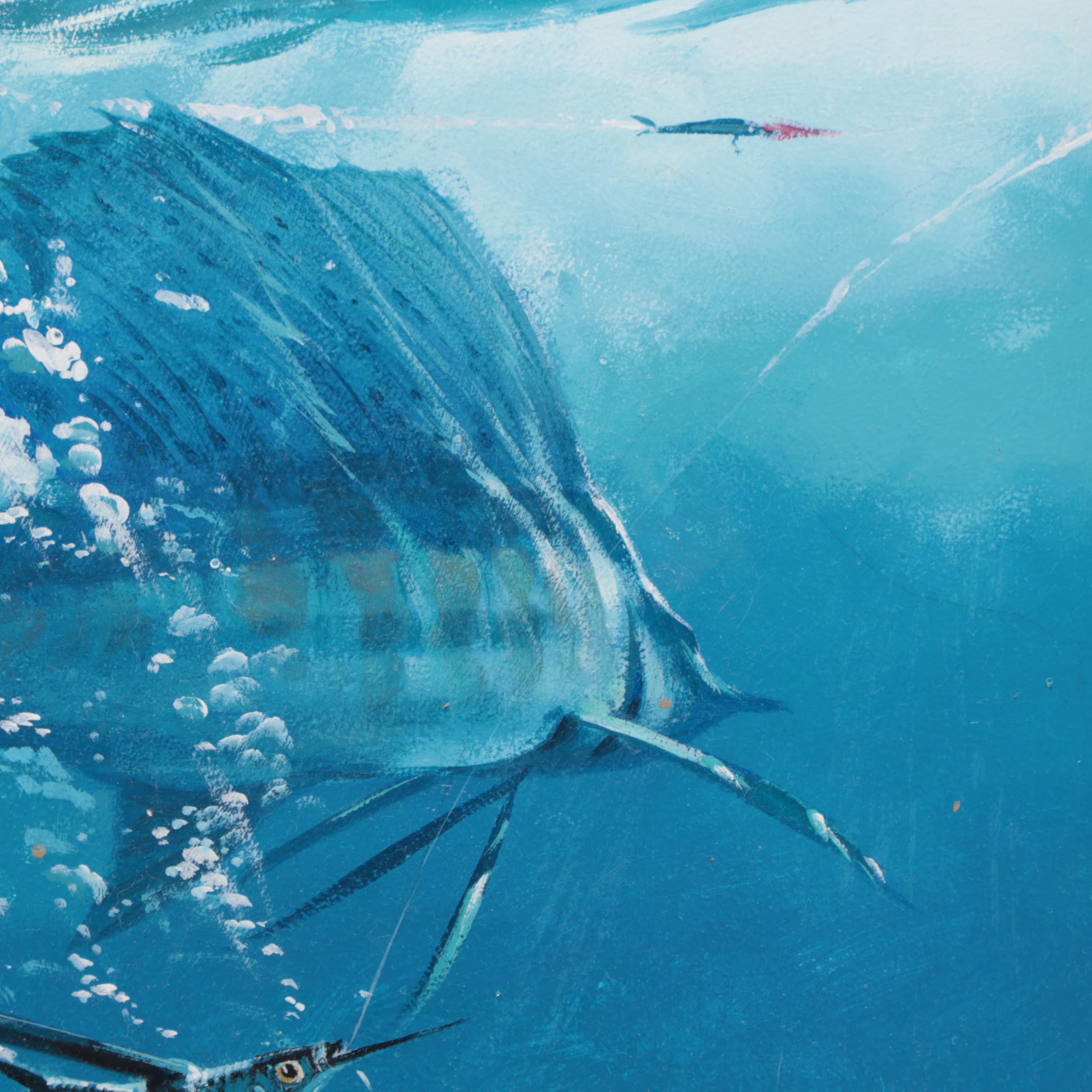 Al Barnes Oil Painting of Sailfish | EBTH