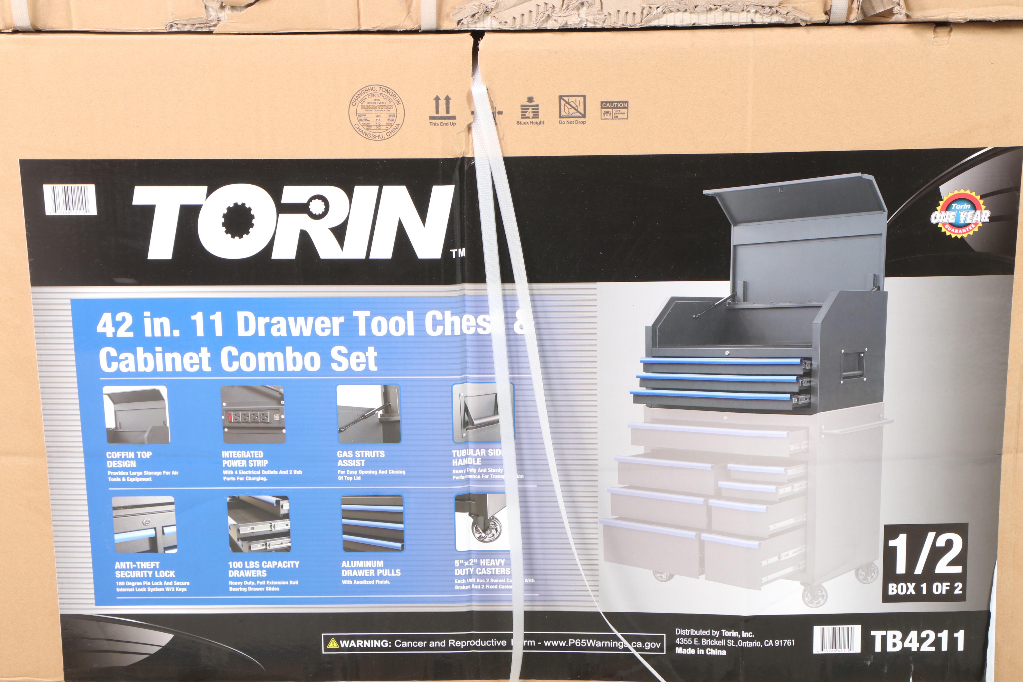 Torin 42" Eleven Drawer Tool Cabinet on Casters | EBTH