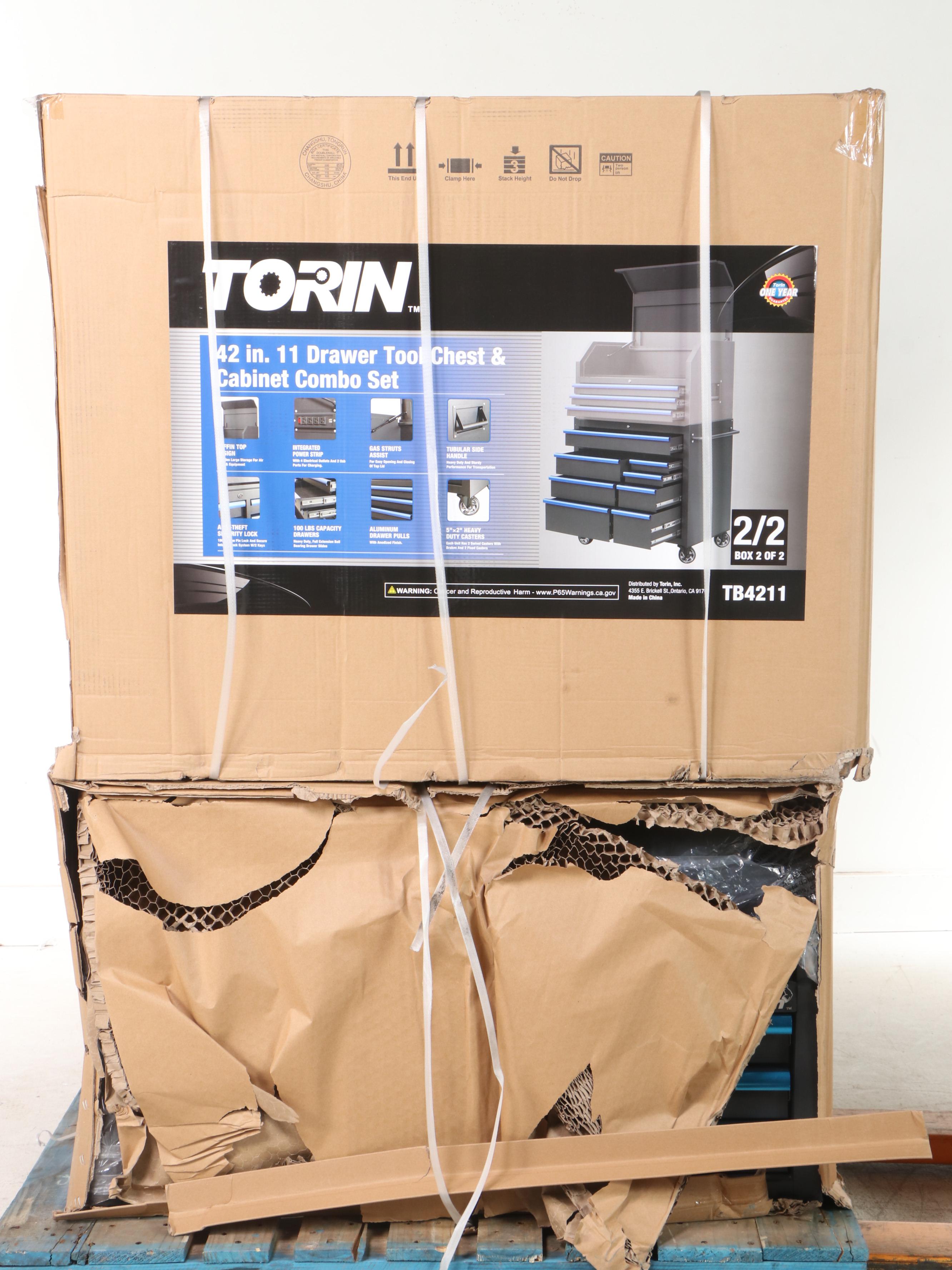 Torin 42" Eleven Drawer Tool Cabinet on Casters | EBTH
