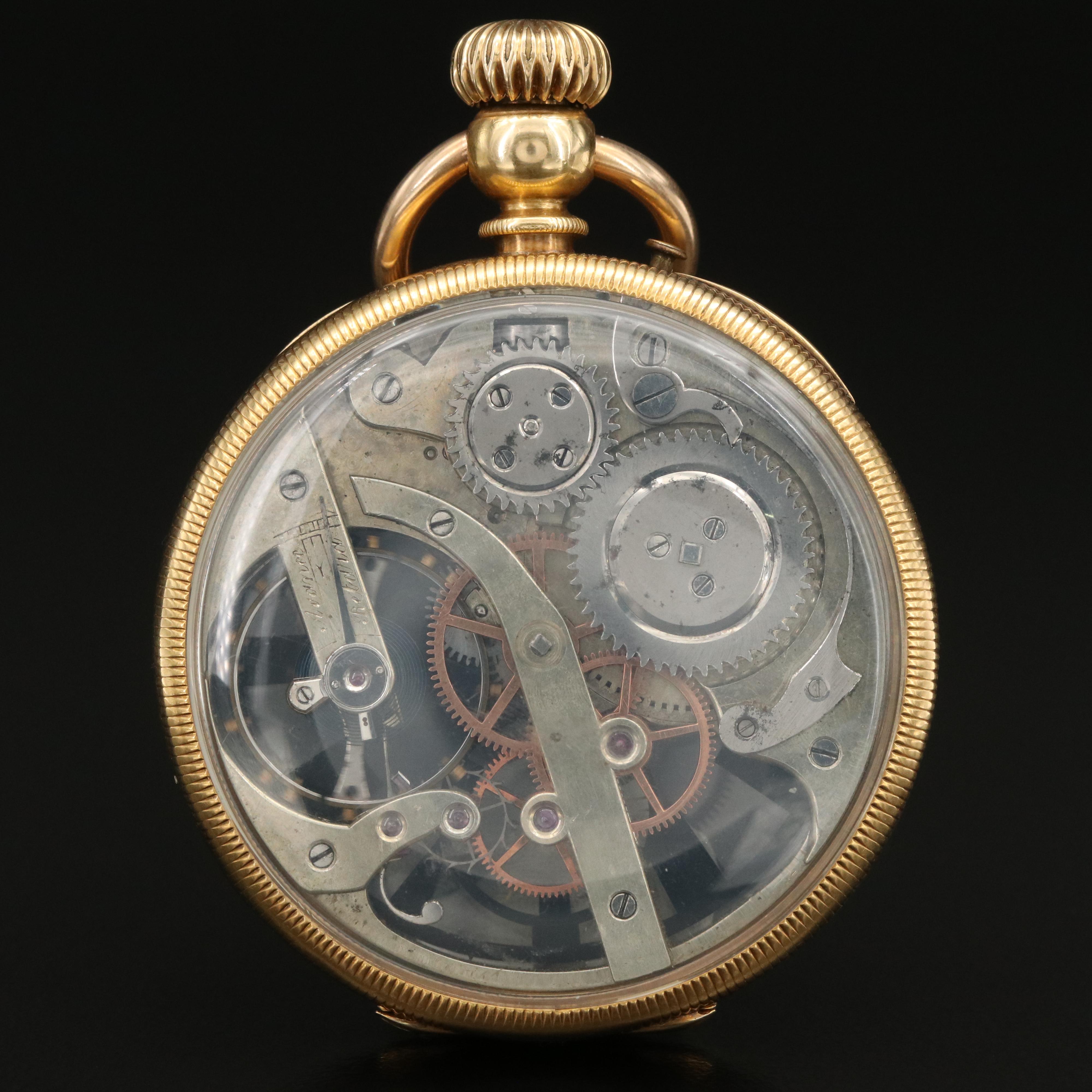 18K Case with 19th Century Swiss Pin Set P.W. Movement | EBTH