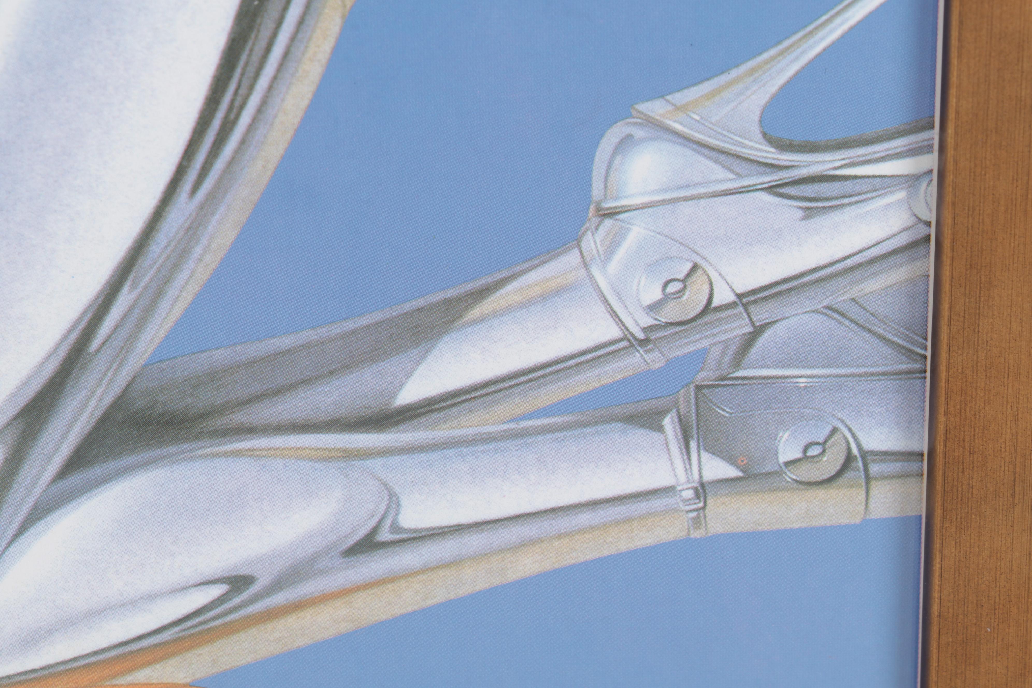 Sorayama Hajime Woman In Futuristic Attire Offset Lithograph From Pin