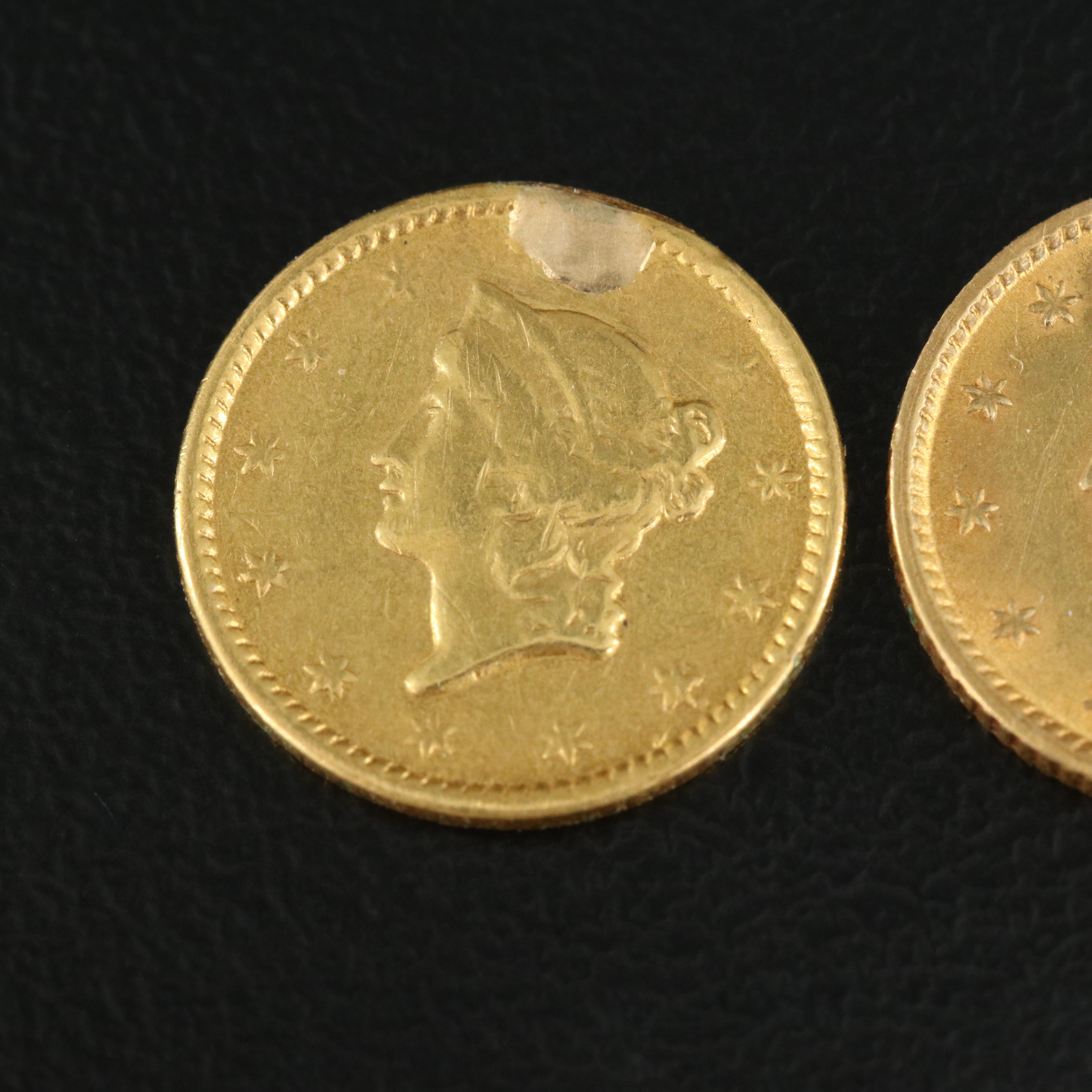 Two Liberty Head $1 Gold Coins | EBTH
