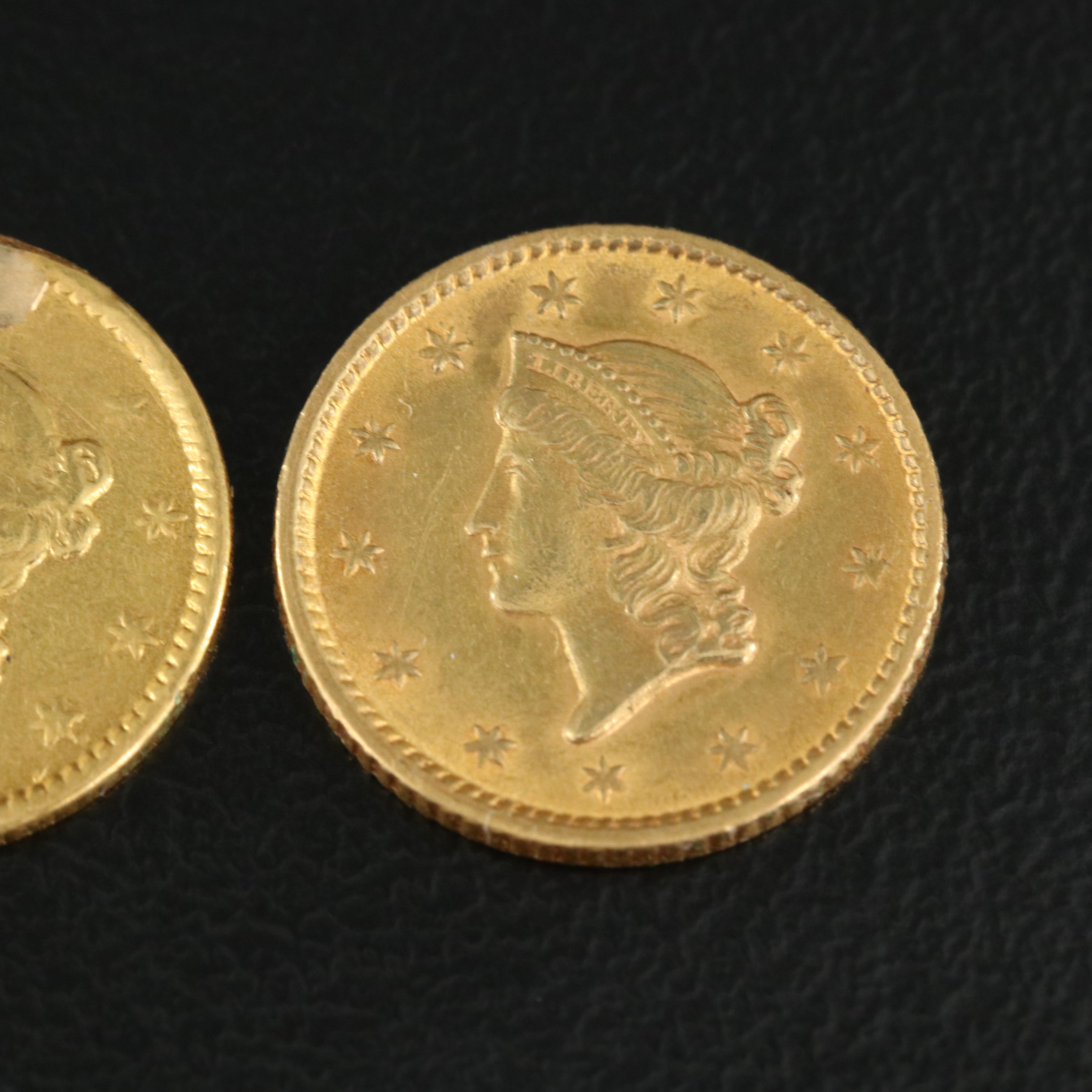Two Liberty Head $1 Gold Coins | EBTH