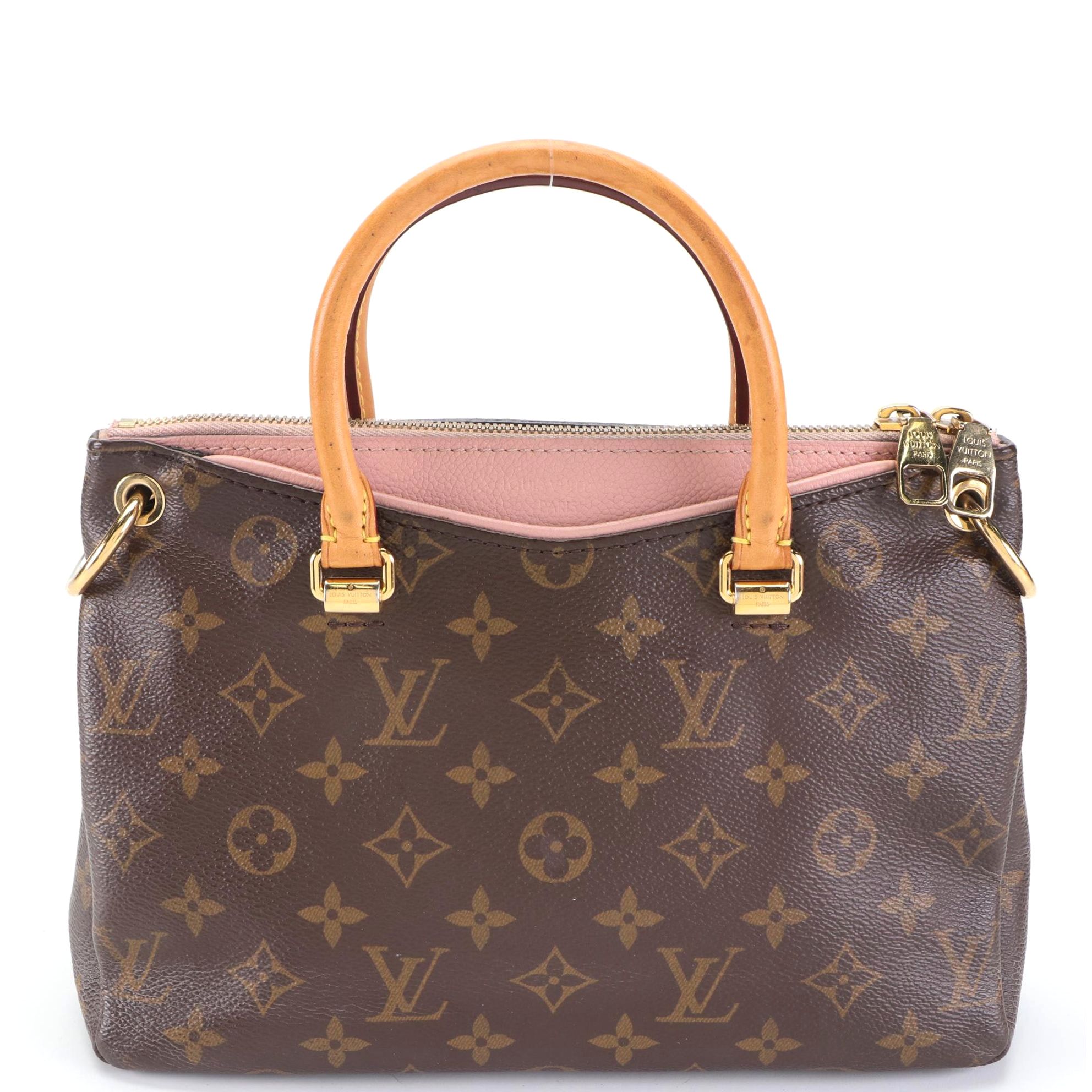 Louis Vuitton Pallas BB Bag in Monogram Canvas and Rose Poudre Leather ...