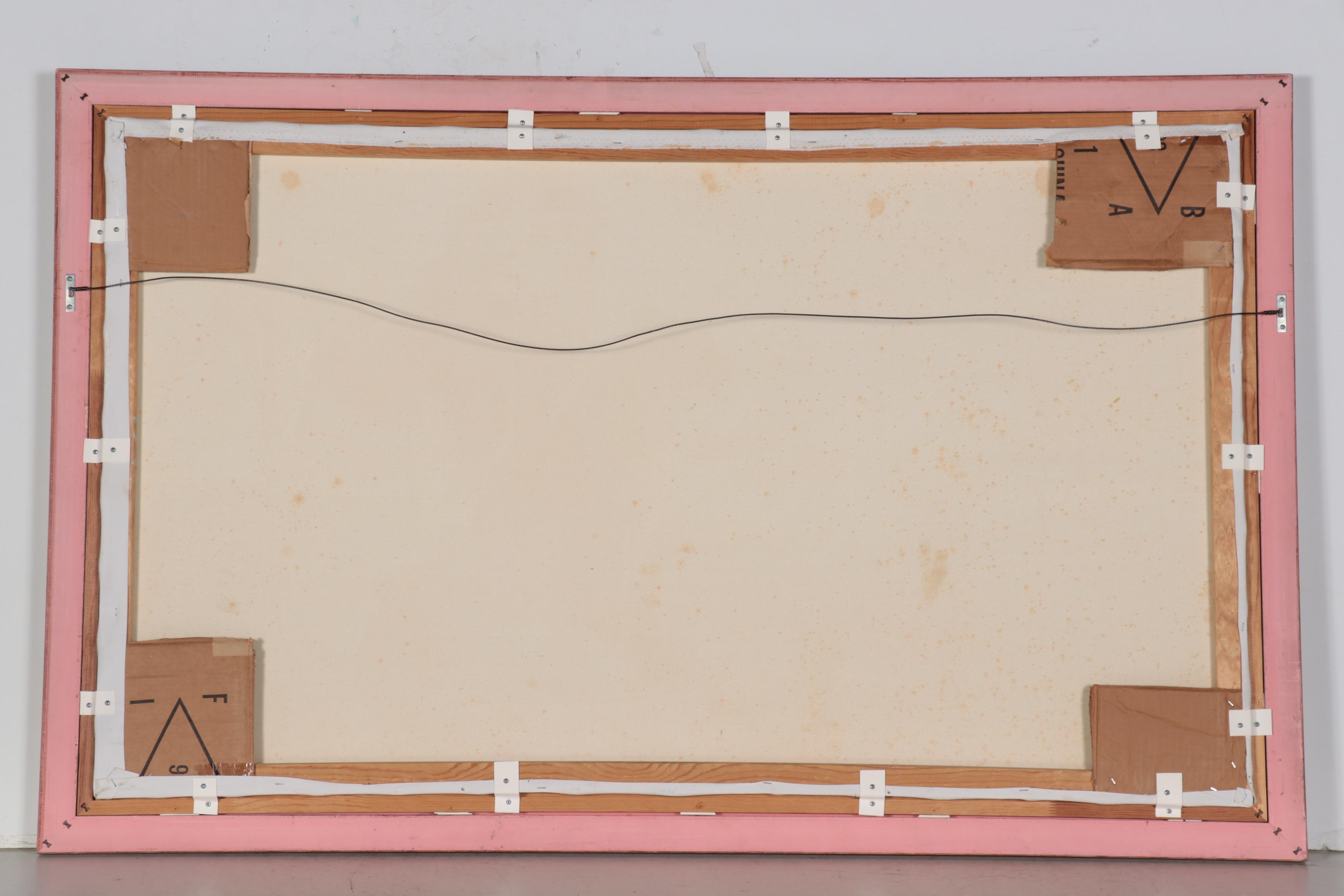 Donald Rust Oil Painting of Lions, 1992 | EBTH