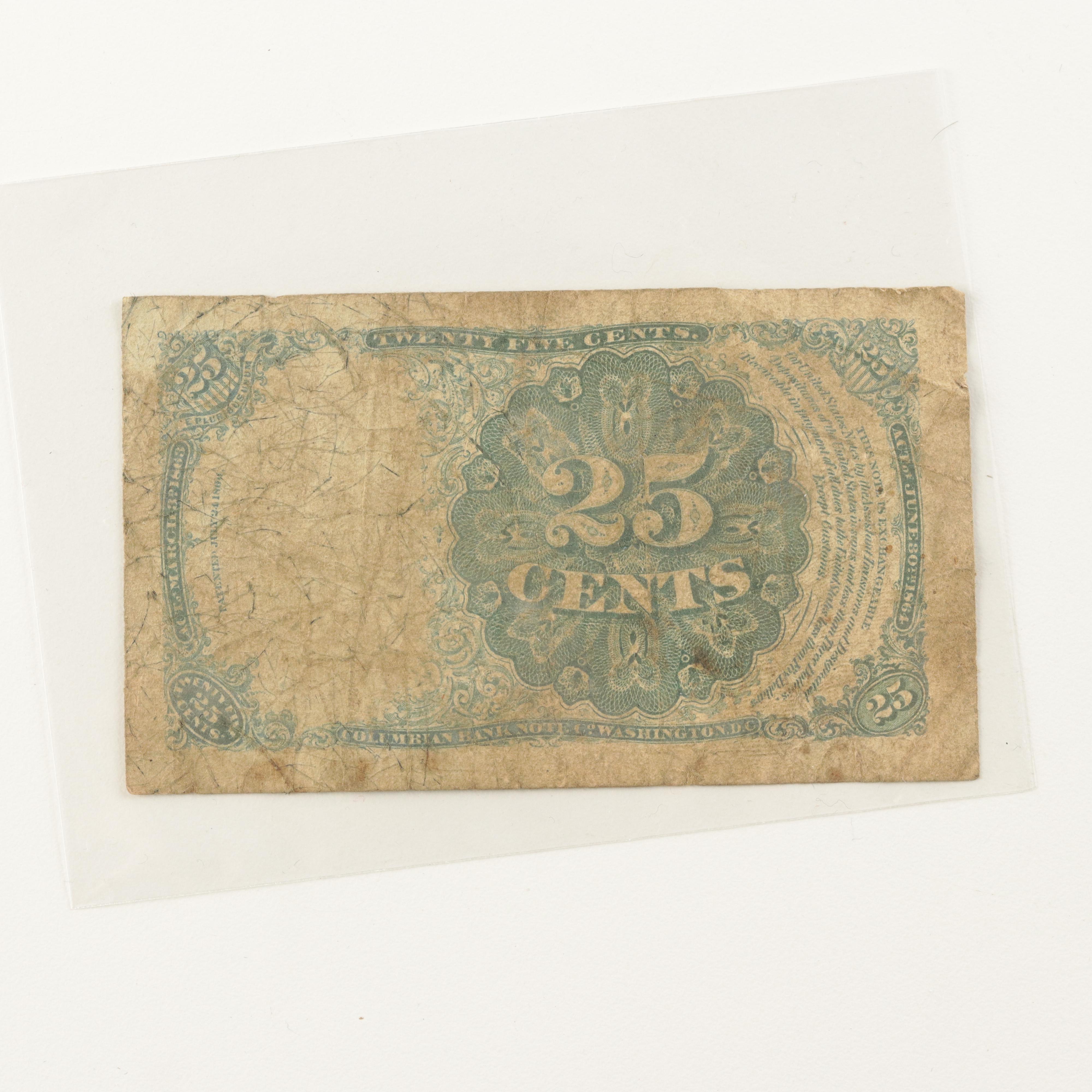 Five U.S. Fractional Currency Notes, Fifth Issue | EBTH