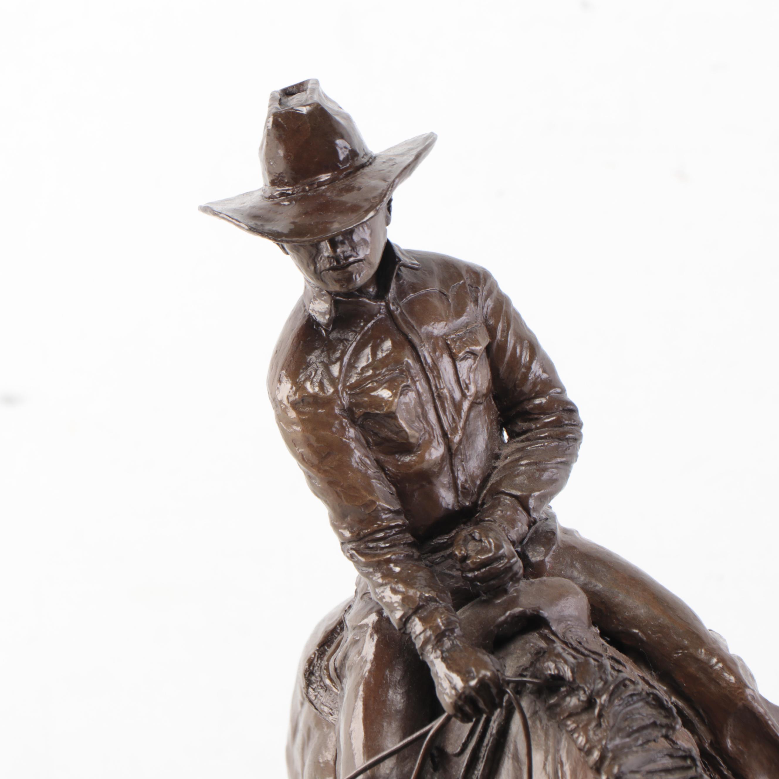 Edd Hayes Bronze Sculpture "The Cutting Horse," 1984 | EBTH