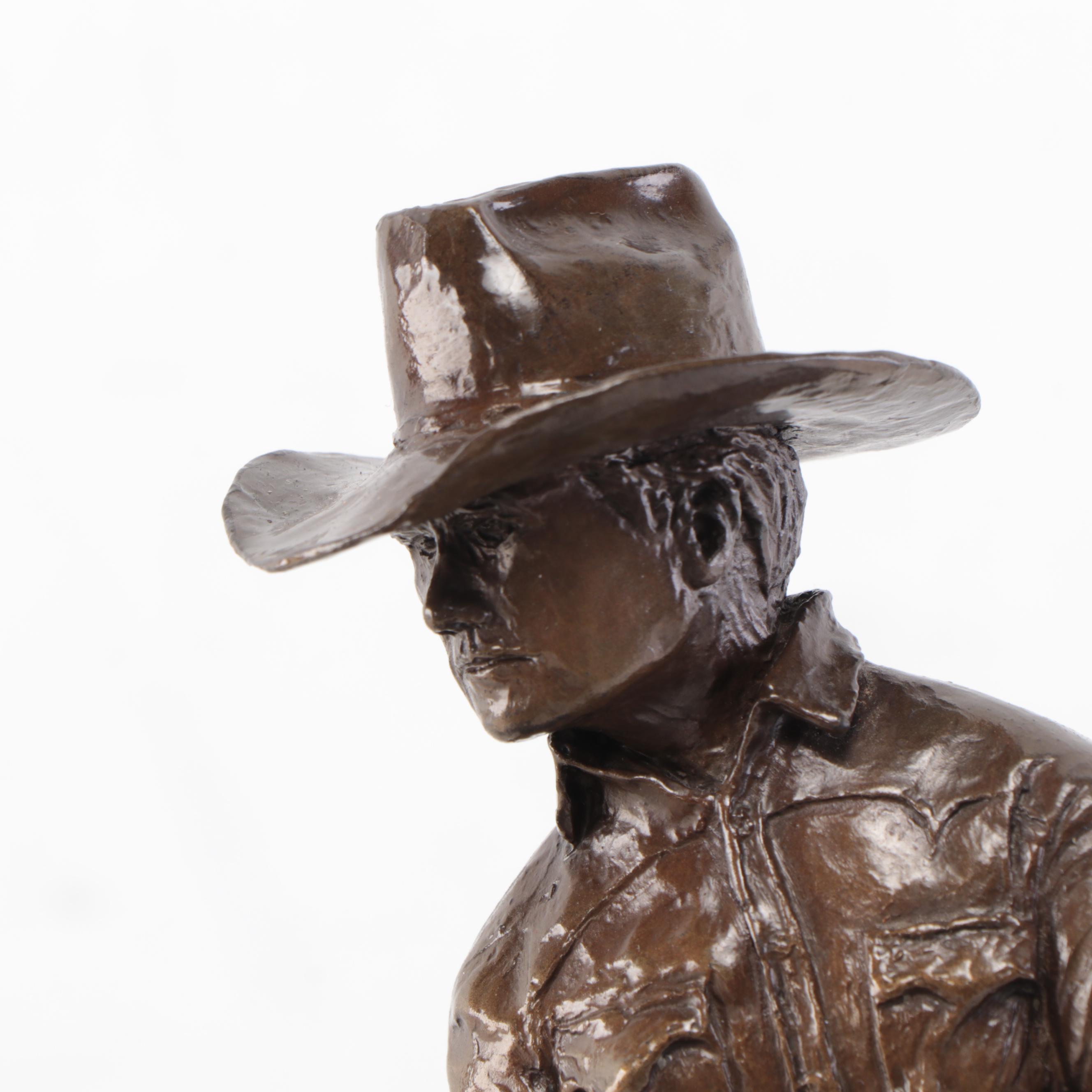 Edd Hayes Bronze Sculpture "The Cutting Horse," 1984 | EBTH