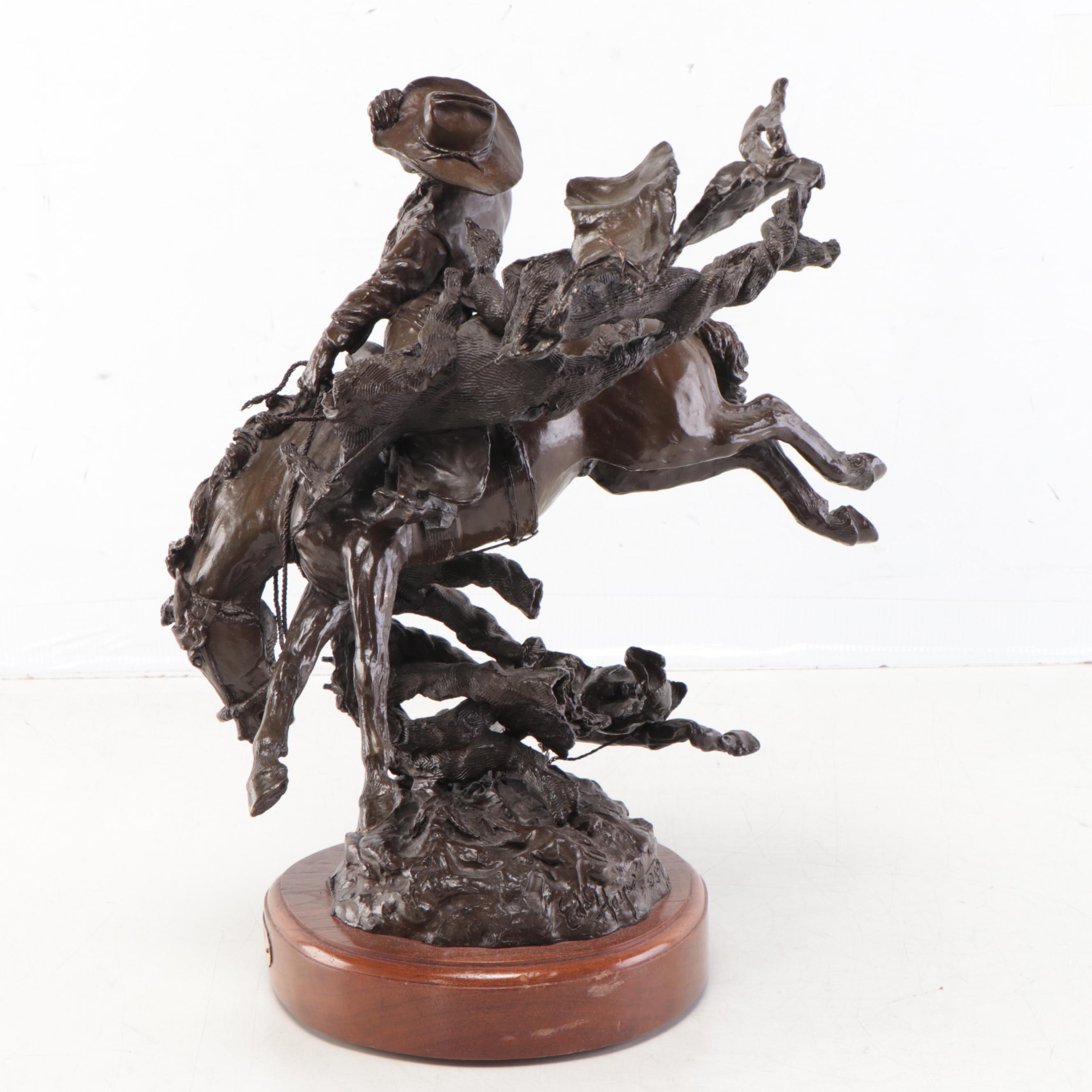 Edd Hayes Bronze Sculpture "Grandma's Clothesline," 1983 | EBTH