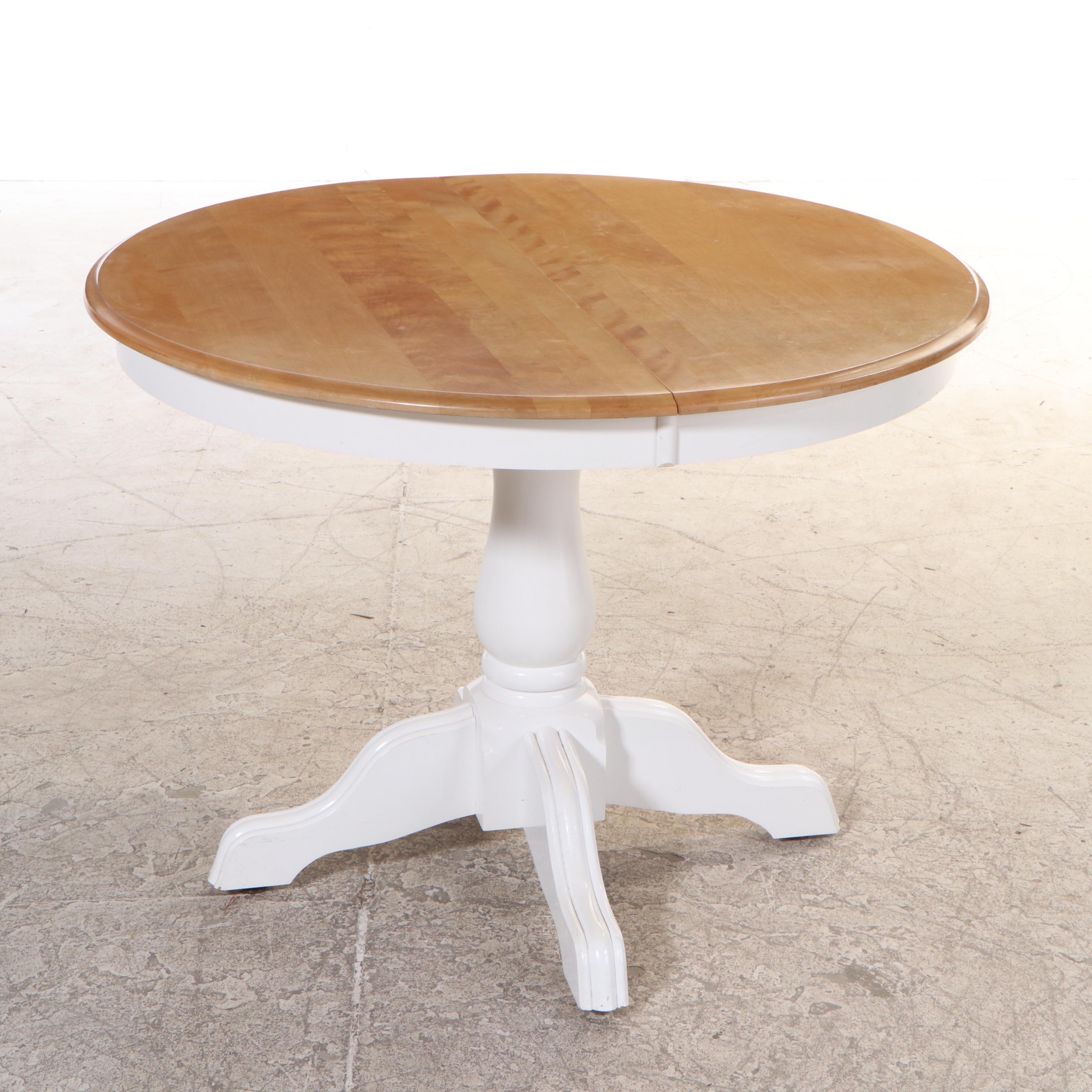 Seven-Piece Maple and Parcel-Painted Dining Set, Including Muebles ...