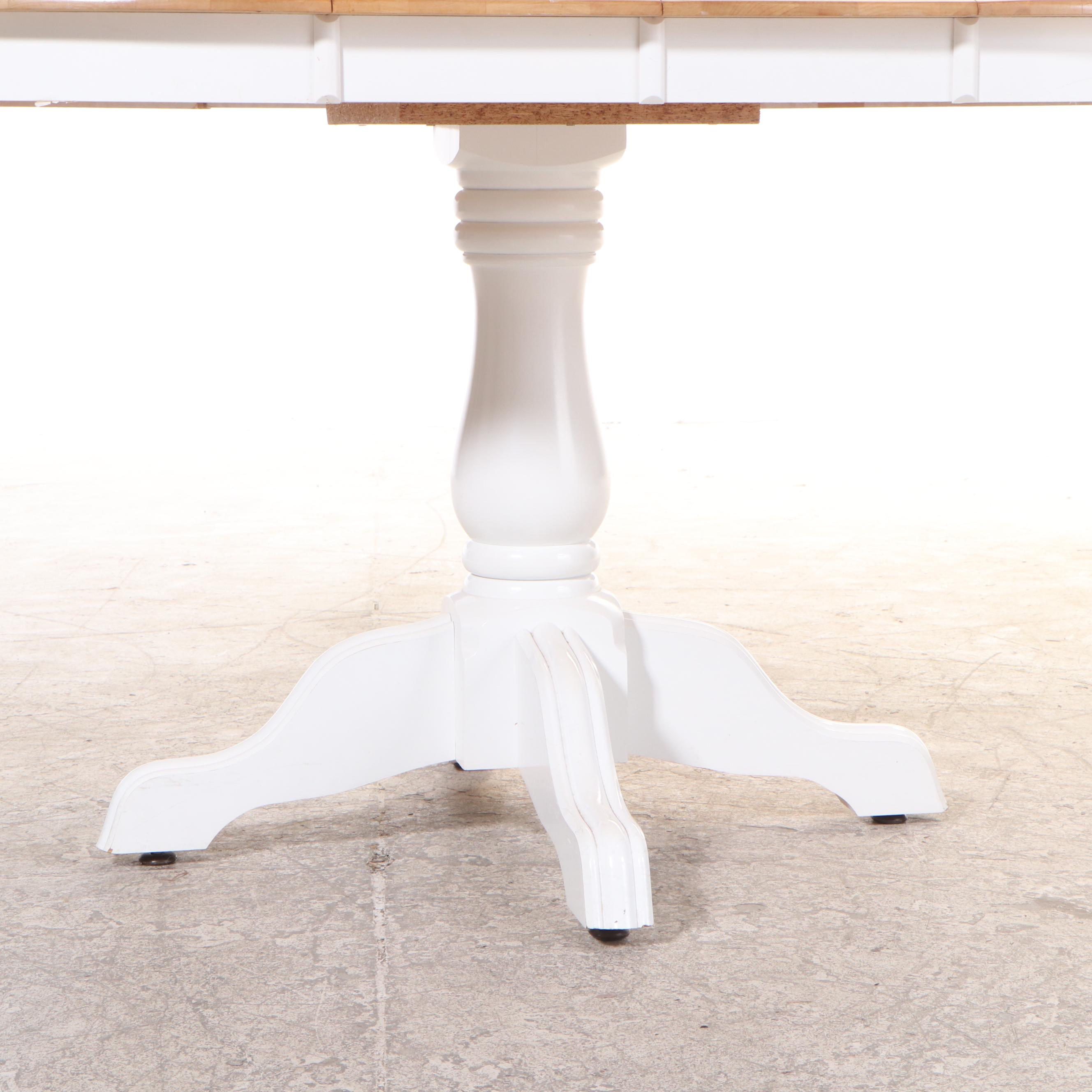 Seven-Piece Maple and Parcel-Painted Dining Set, Including Muebles ...