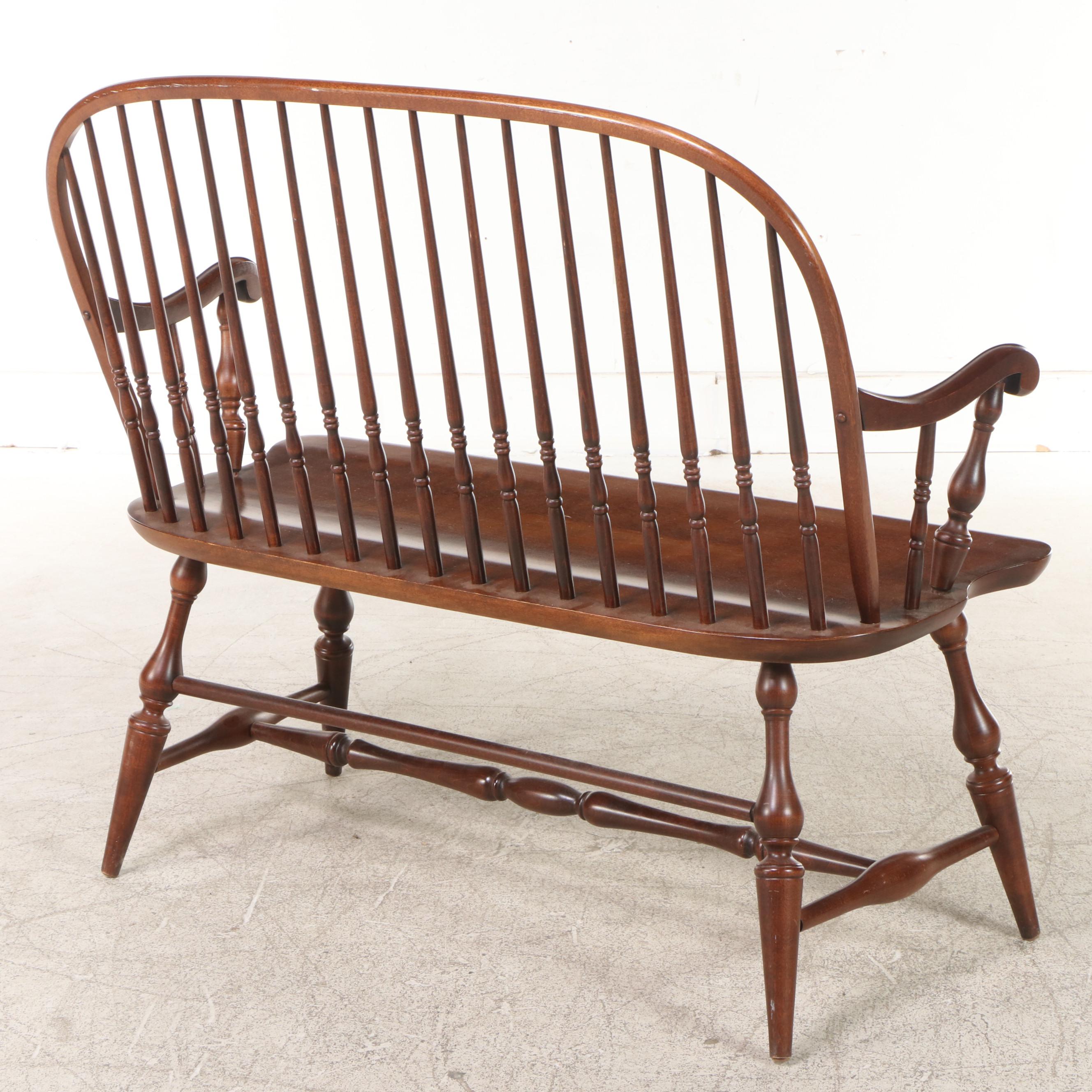 Nichols & Stone Windsor Style Maple Bench | EBTH