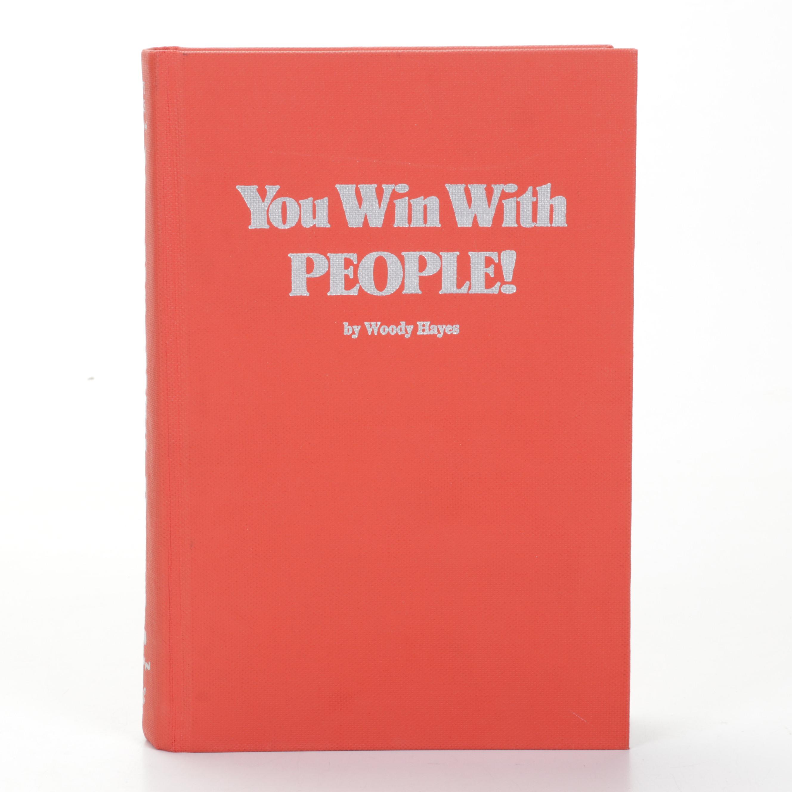 Signed "You Win with People!" by Ohio State Football Coach Woody Hayes ...