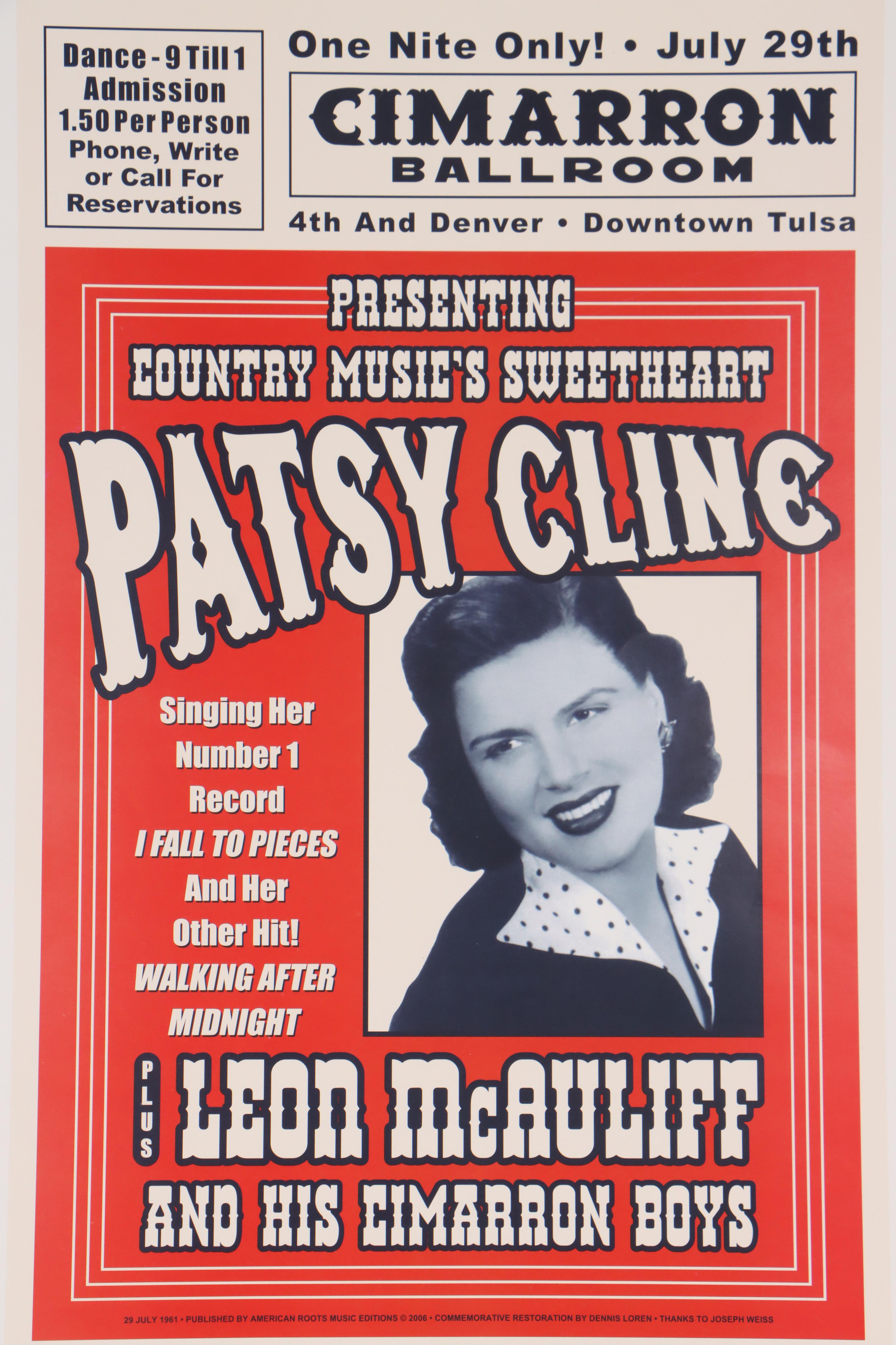 Patsy Cline, Bruce Springsteen, More Rock and Country Offset Lithograph ...