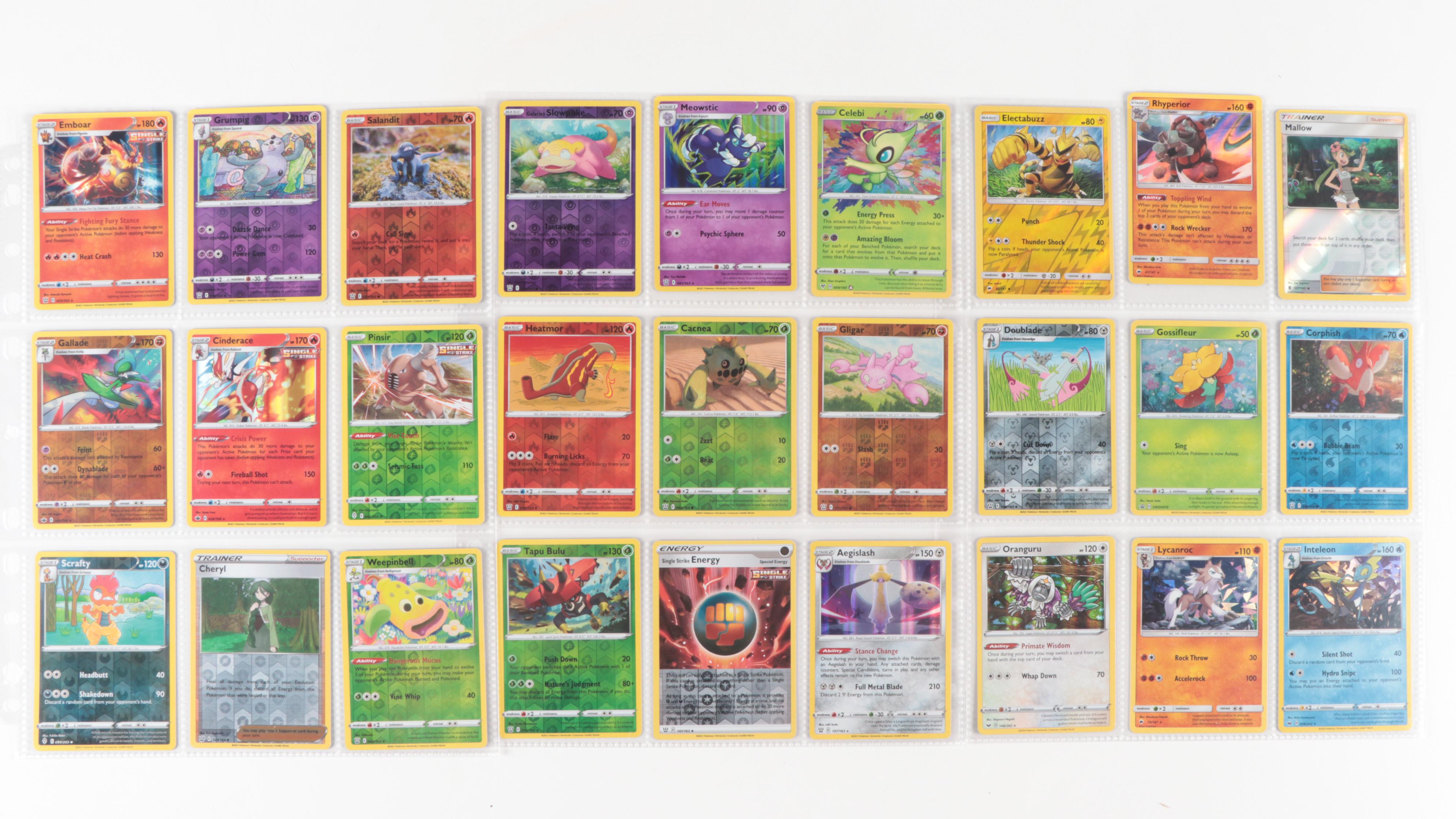 Pokémon Trading Cards Including Japanese, Carnivine, Swanna, More ...