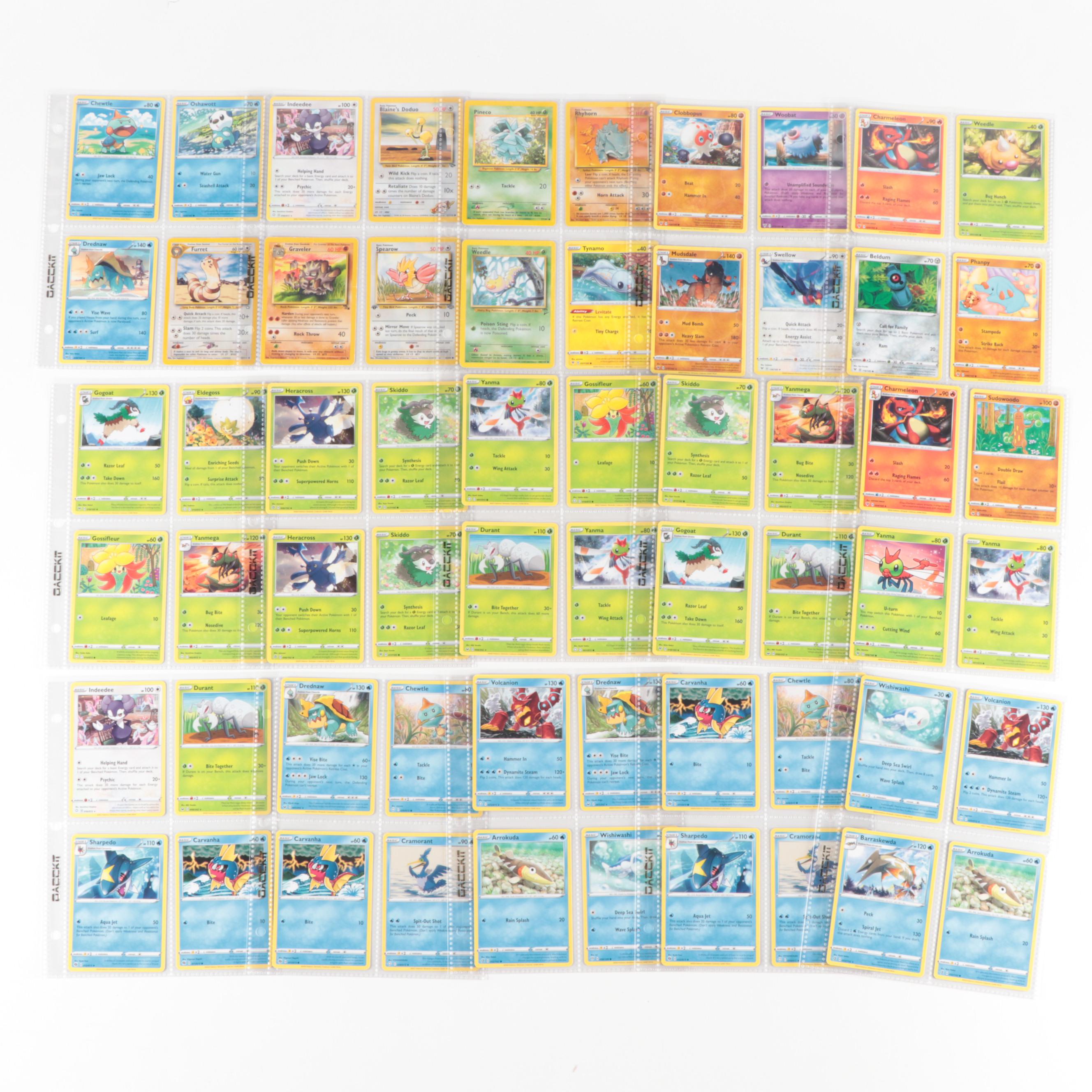 Pokémon Trading Cards Including Japanese, Carnivine, Swanna, More ...