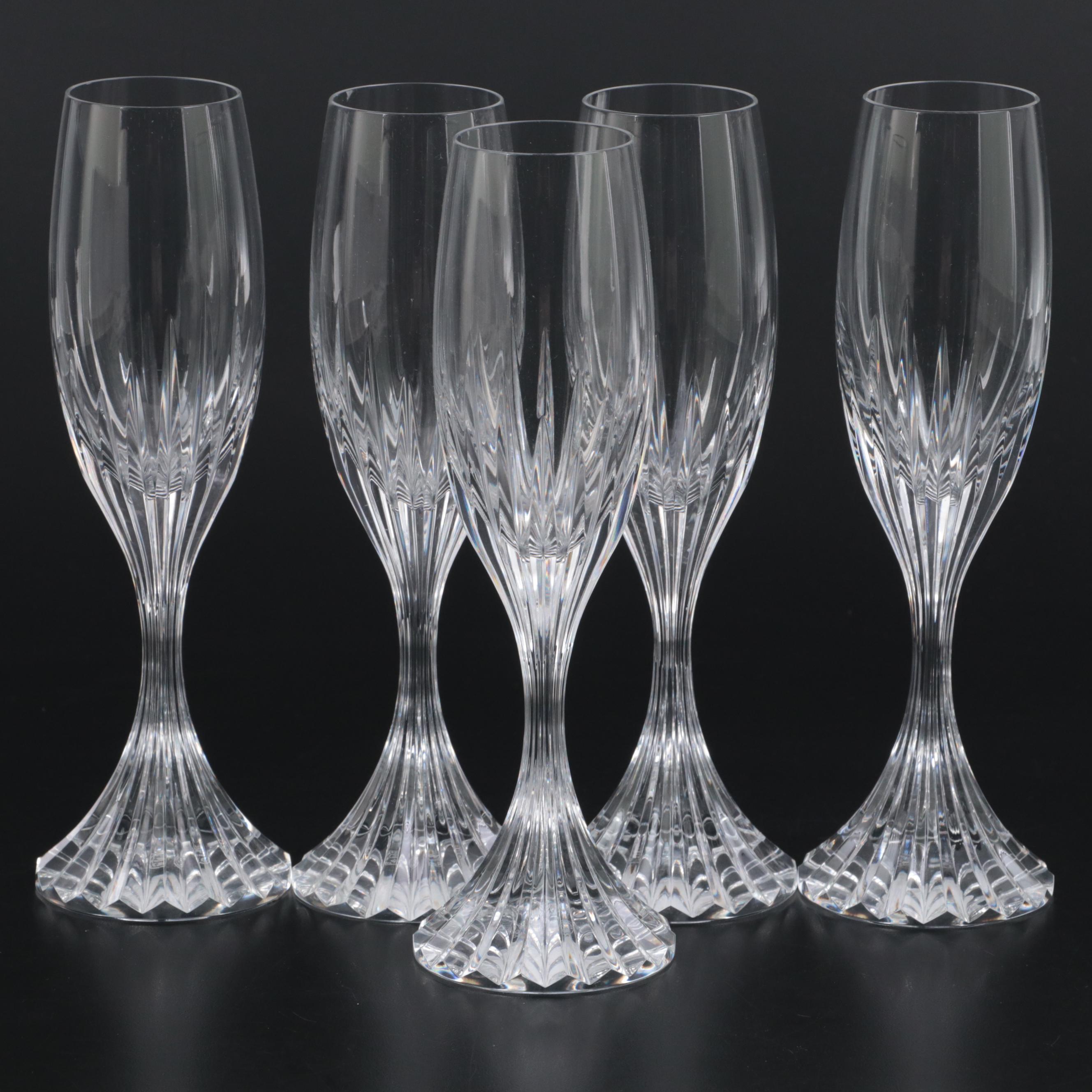 Baccarat Crystal "Masséna" Champagne Flutes | EBTH