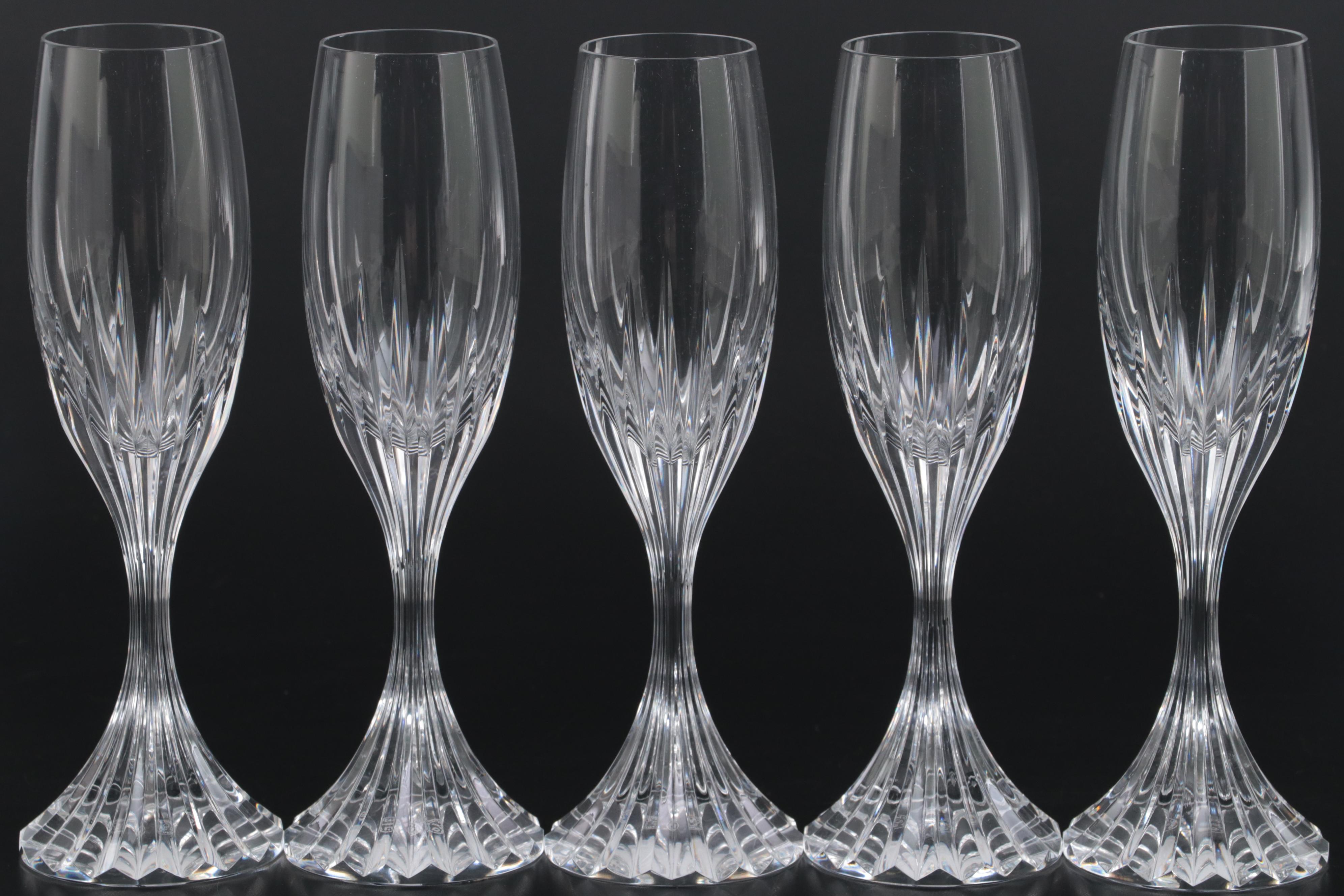 Baccarat Crystal "Masséna" Champagne Flutes | EBTH