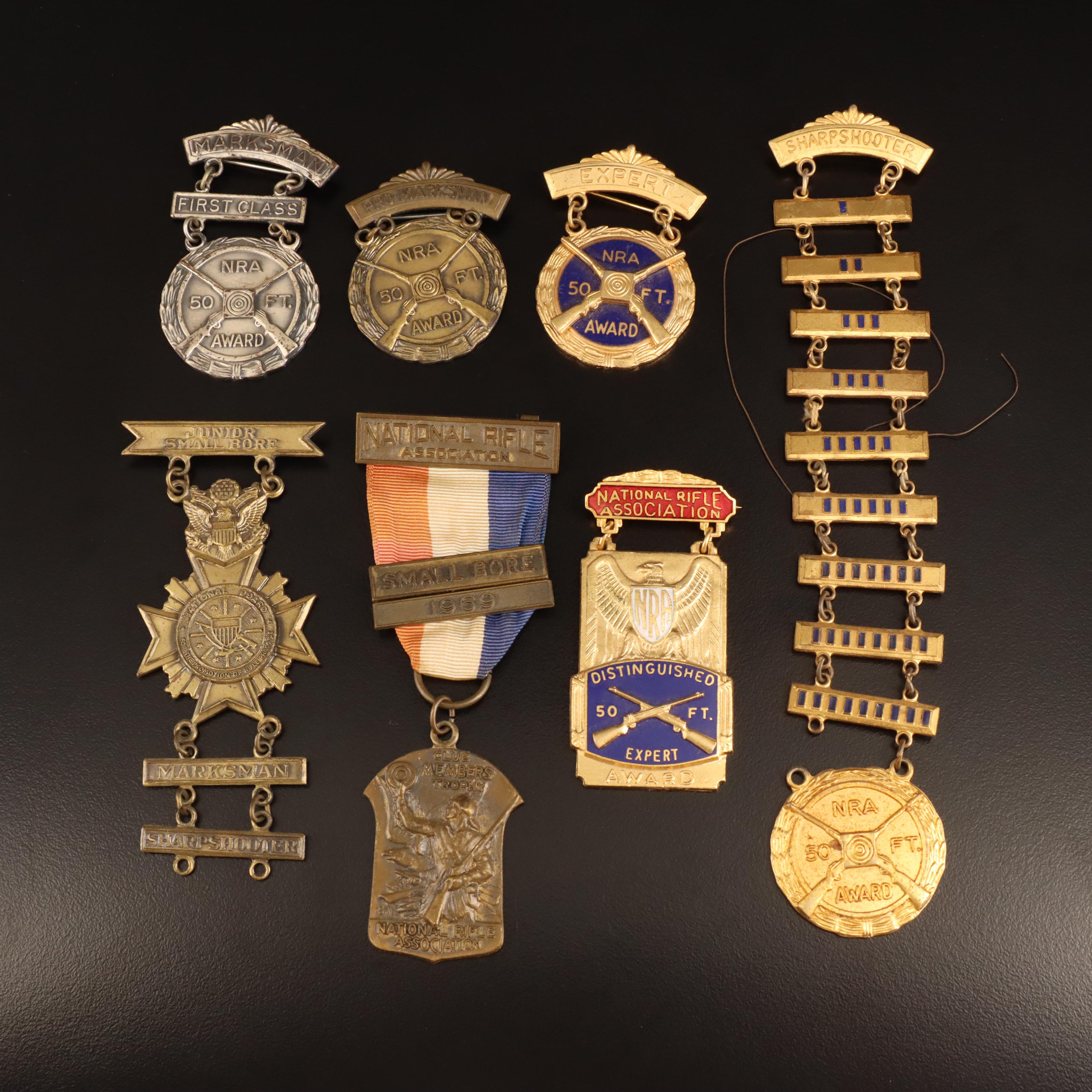 Marksman Badges Featuring National Rifle Association | EBTH