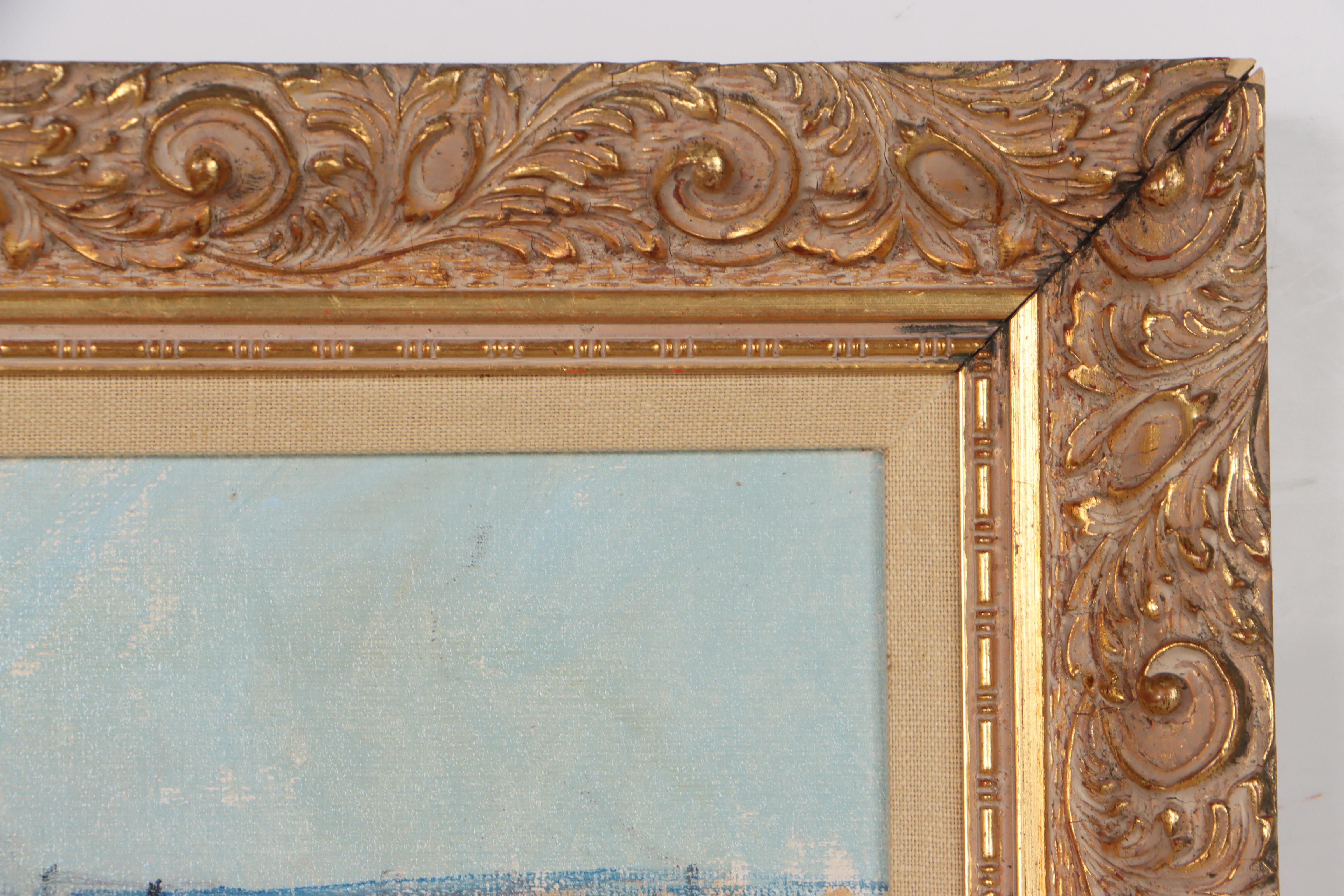 Tom Durkin Impressionist Style Beach Scene Oil Painting | EBTH