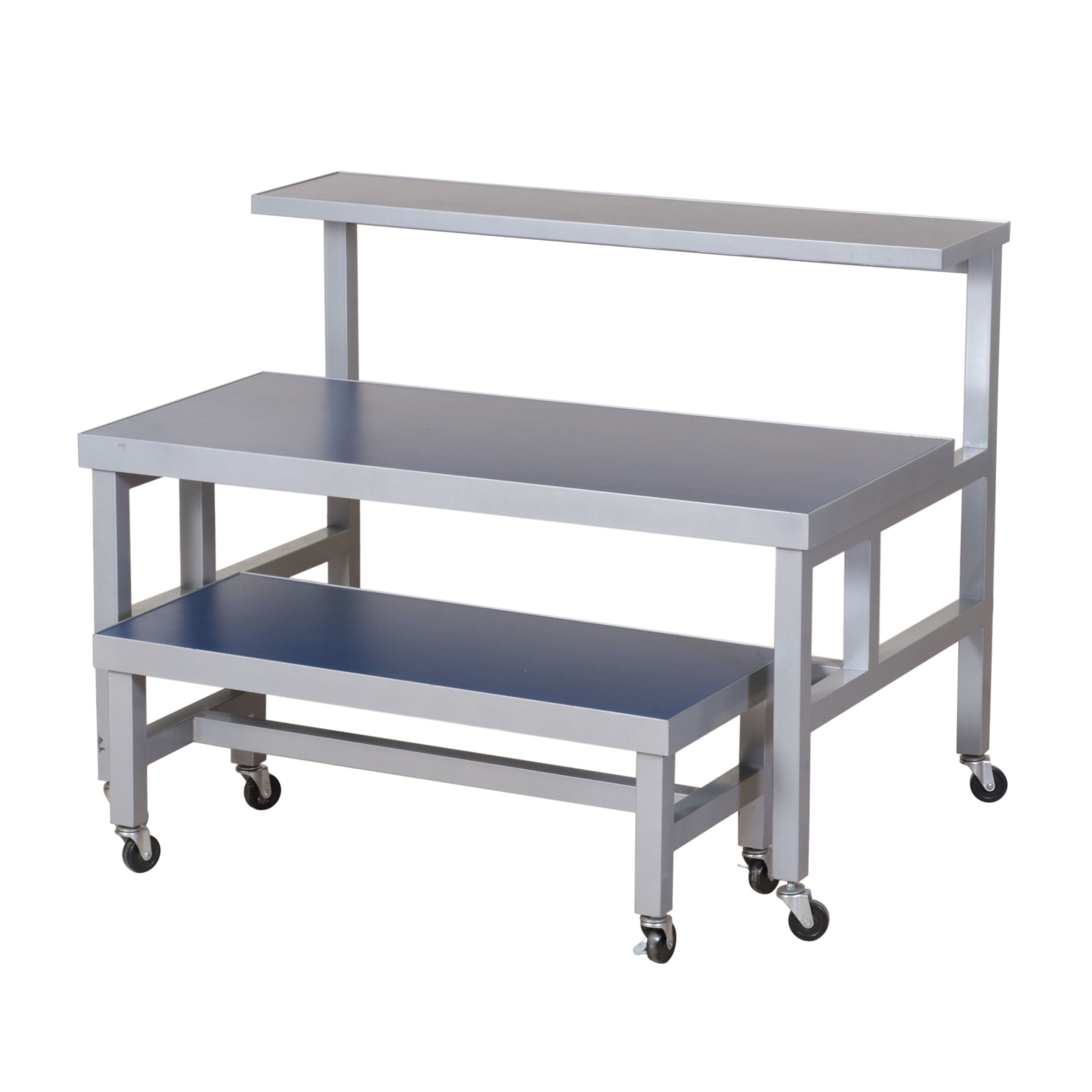 Mobile 2 Tiered Display Table and Nesting Table | EBTH
