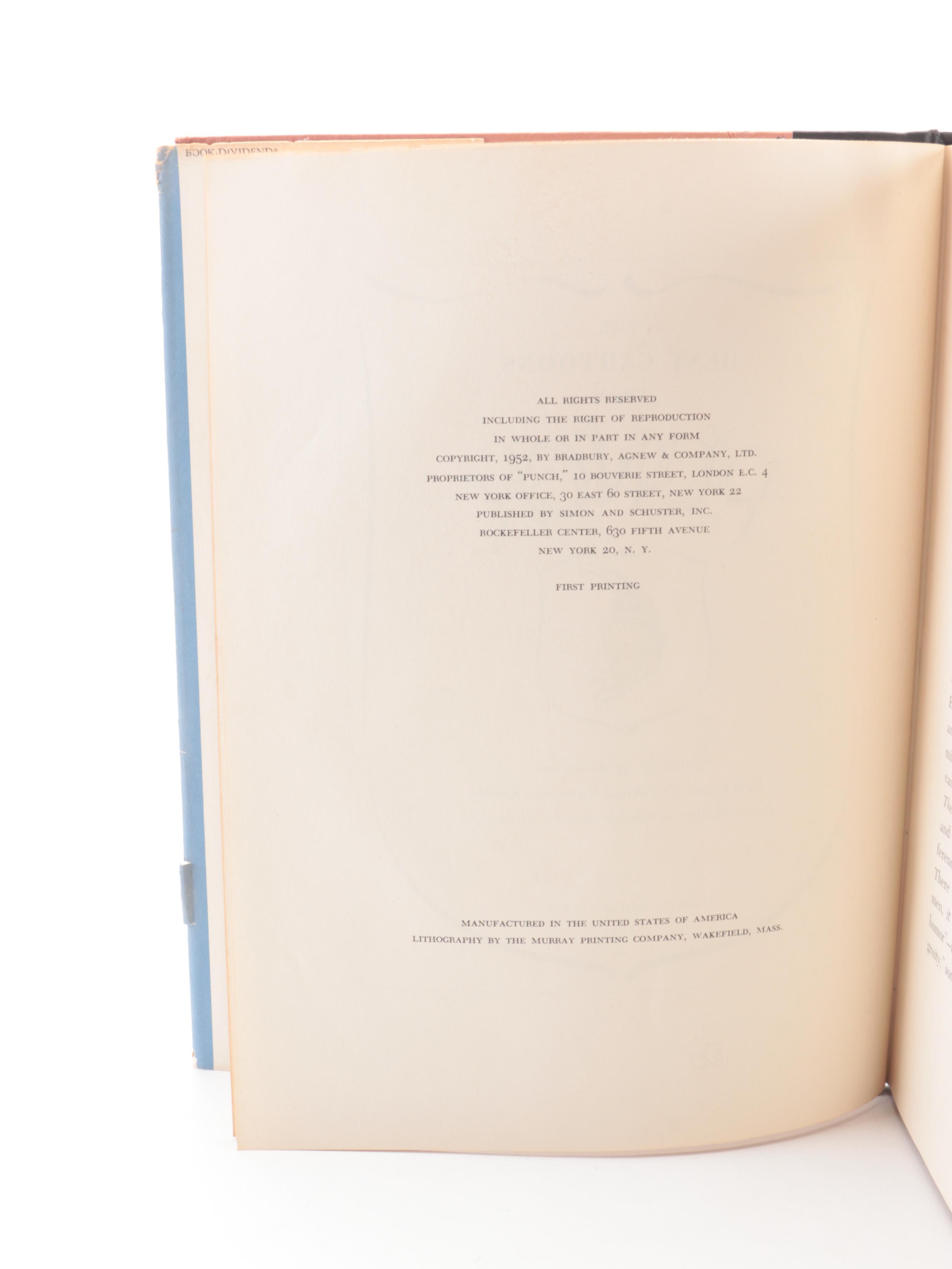 First Edition "The Best Cartoons From Punch" by Marvin Rosenberg and ...