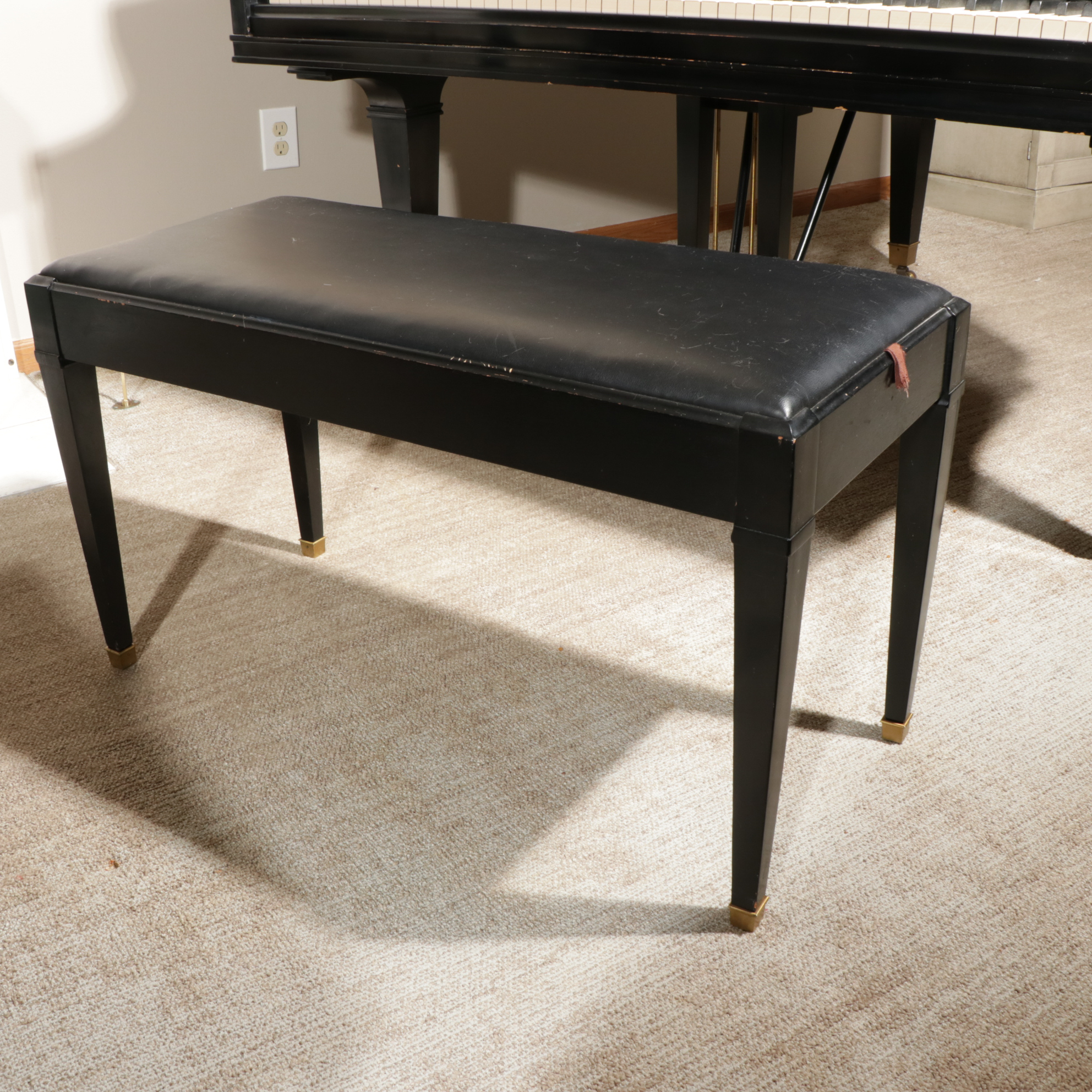 Chickering Grand Piano With Matching Bench, 1970s | EBTH