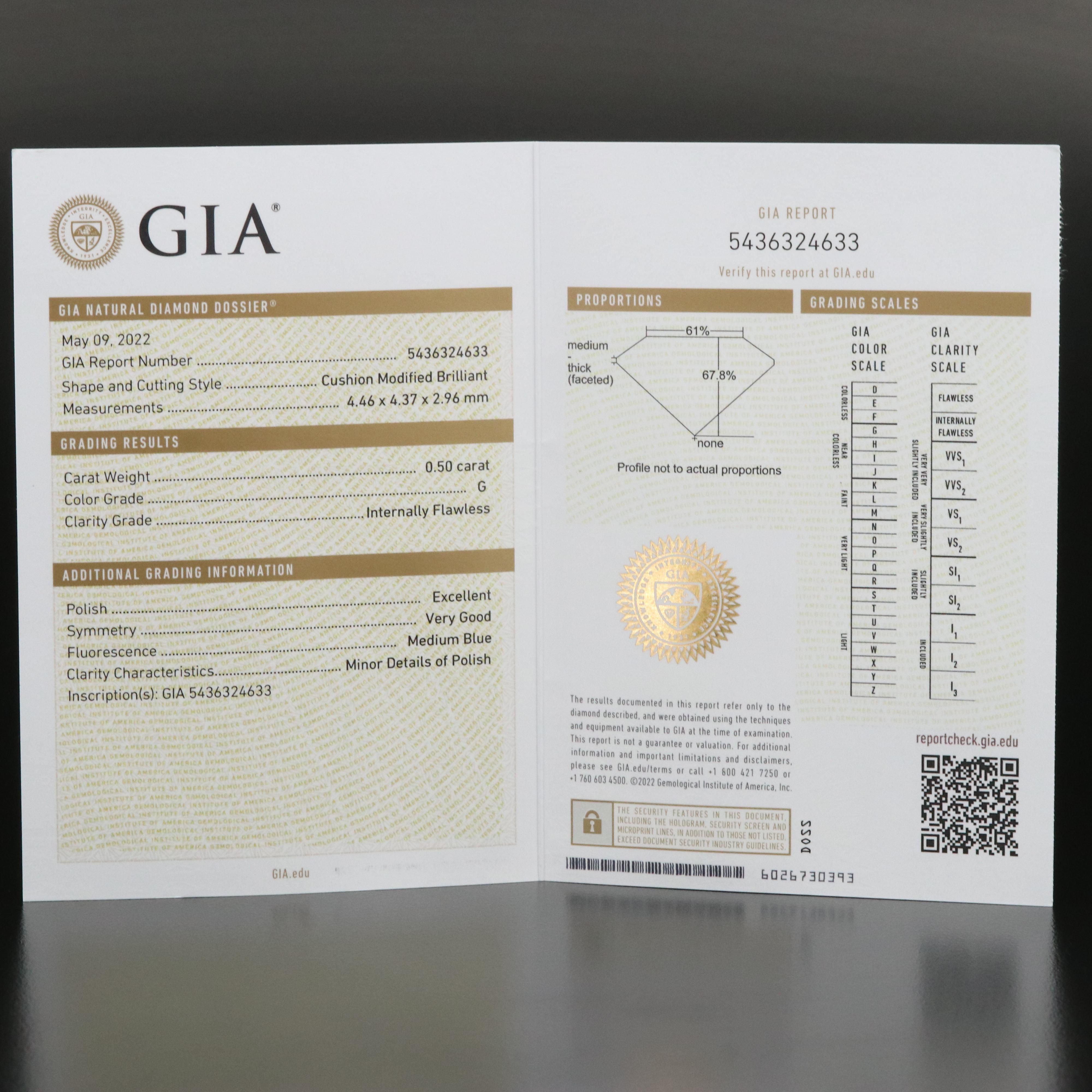 Loose 0.50 CT Internally Flawless Diamond with GIA Dossier | EBTH