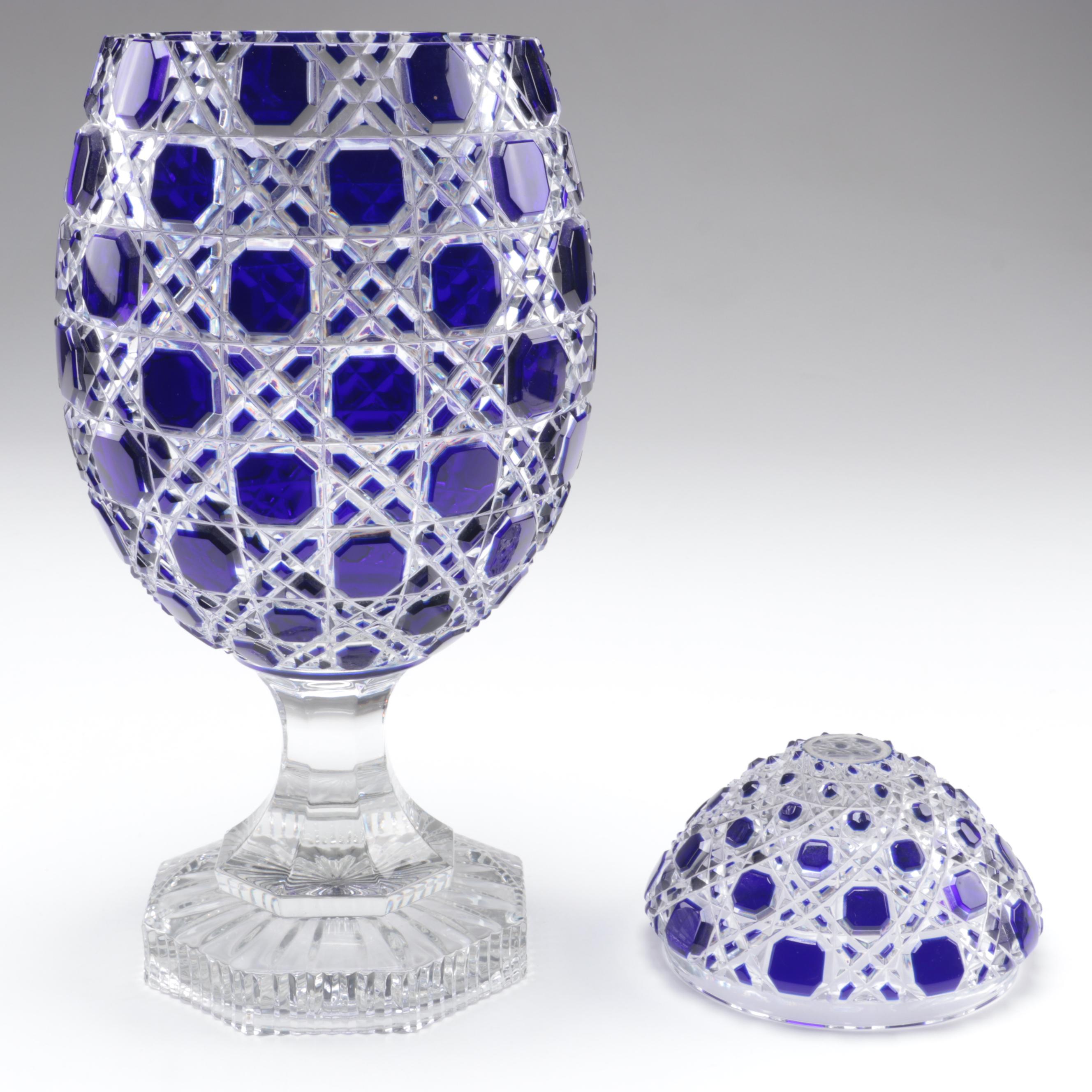 Fabergé Russian Cut Crystal Bonbonniere Egg | EBTH