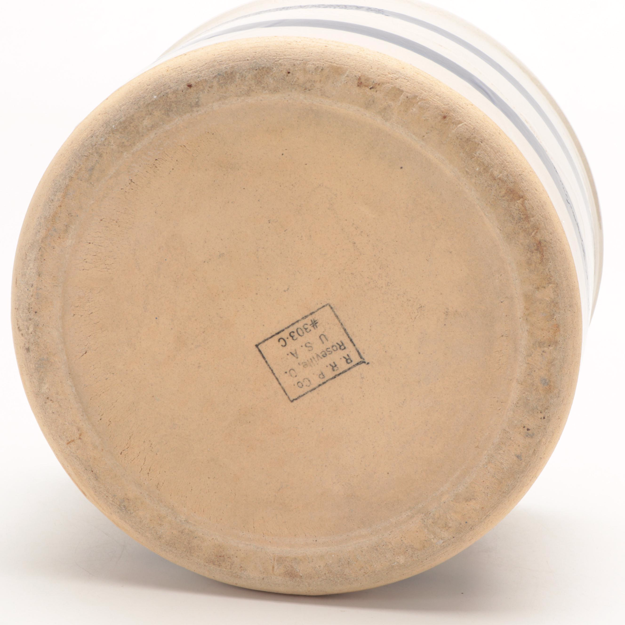 Robinson Ransbottom Pottery and Other Blue Banded Stoneware Crocks | EBTH