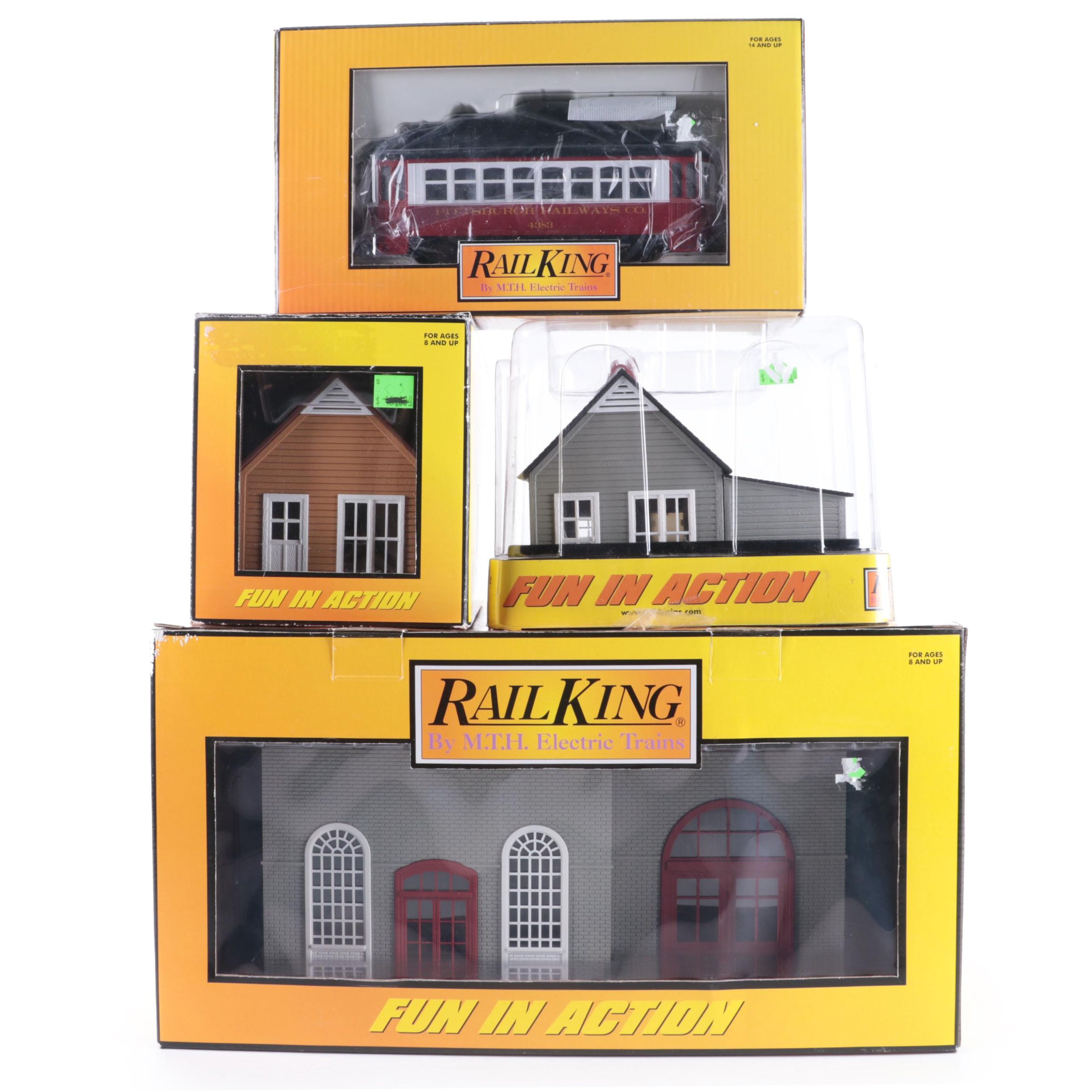 M. T. I. Electric Trains Railroad Buildings and Pittsburgh Bump-n-Go ...