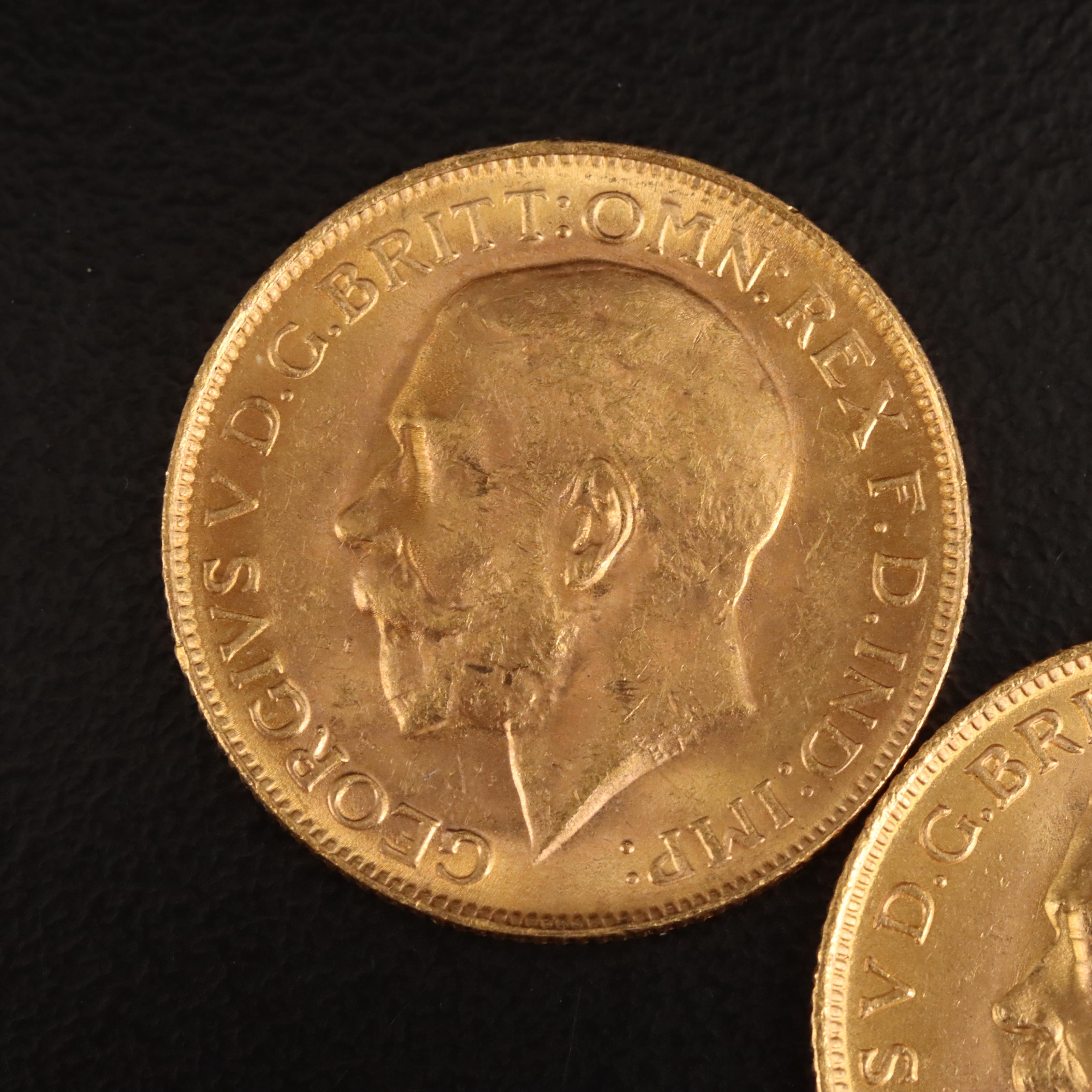 Group of Two British Gold Sovereigns Including a 1911 | EBTH