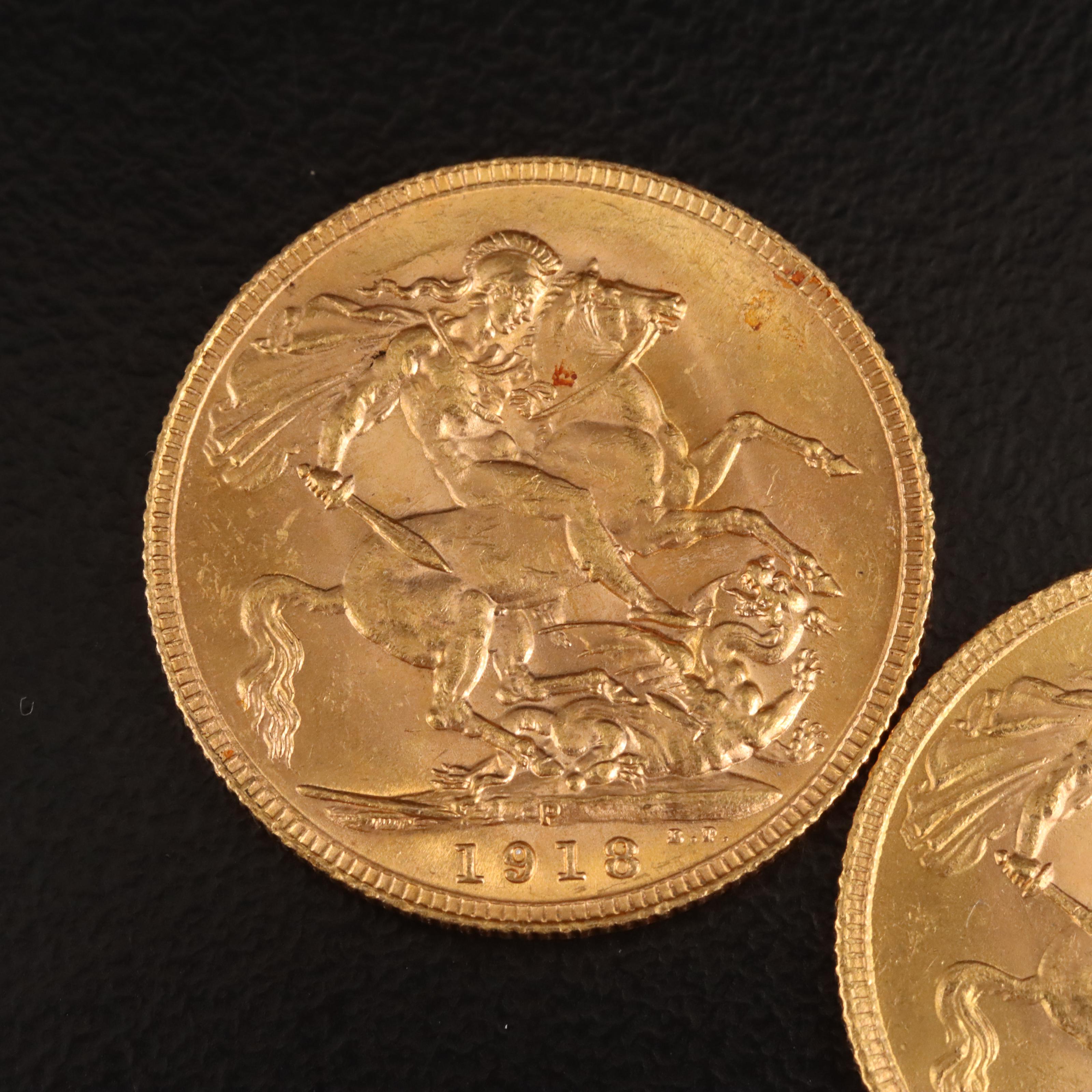 Group of Two British Gold Sovereigns Including a 1911 | EBTH