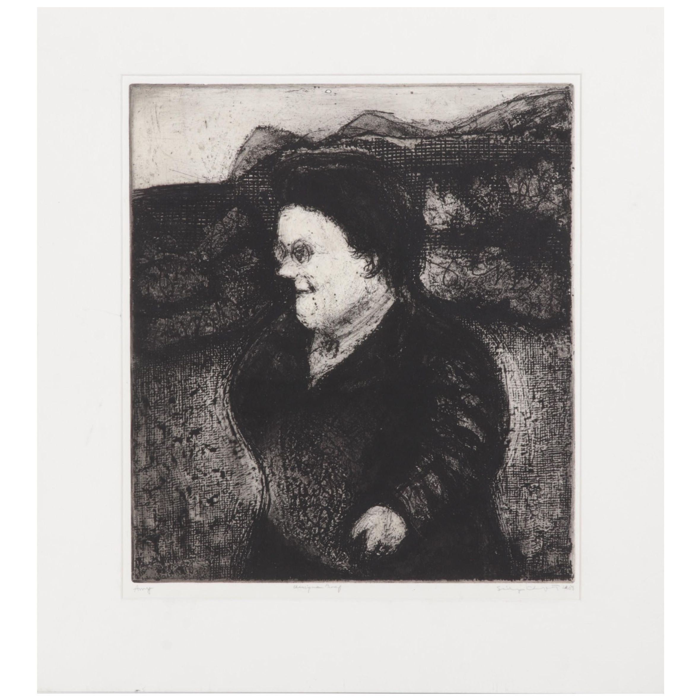 Sidney Chafetz Etching With Aquatint "Amy," 1968 | EBTH