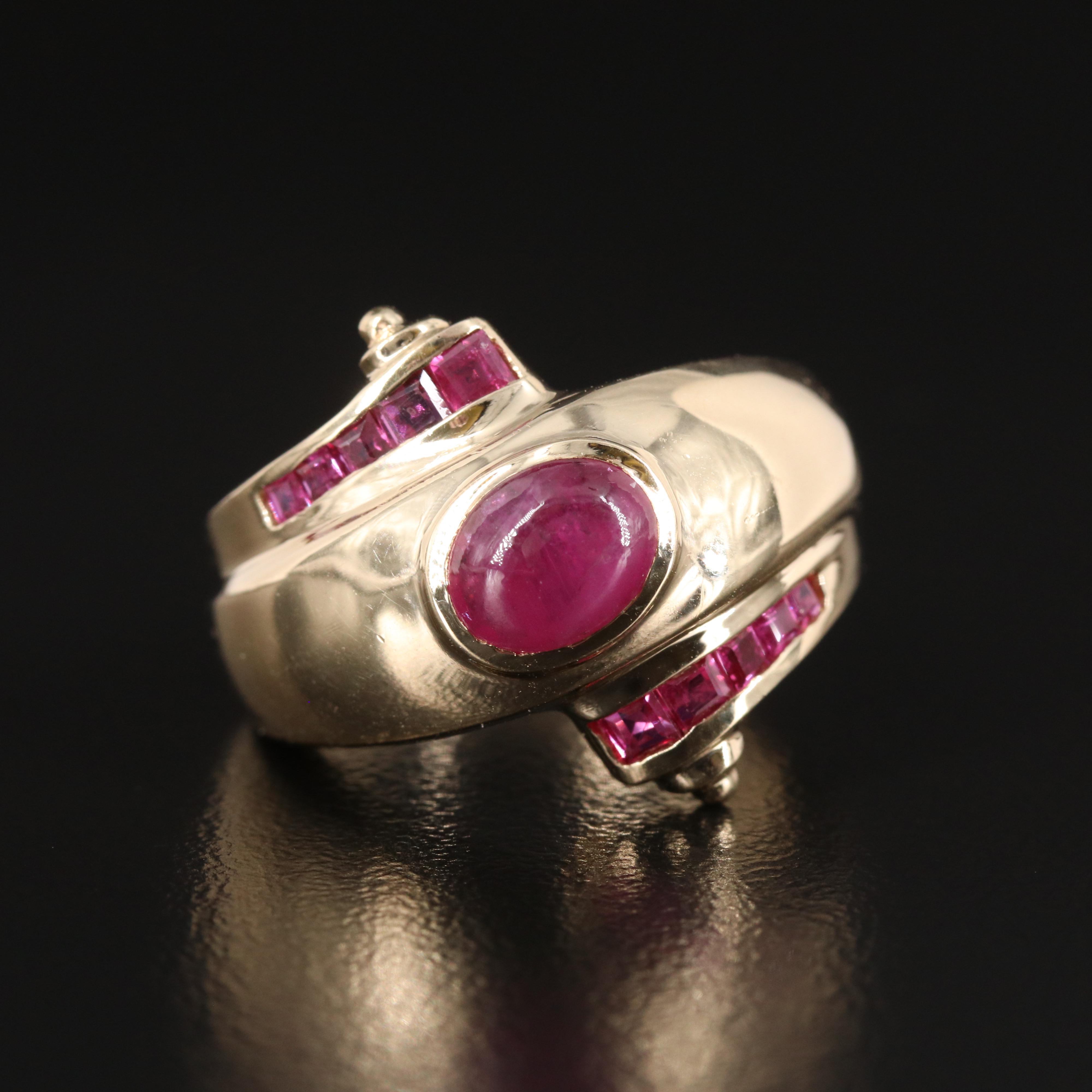 14K Yellow Gold Ruby and Diamond Ring | EBTH