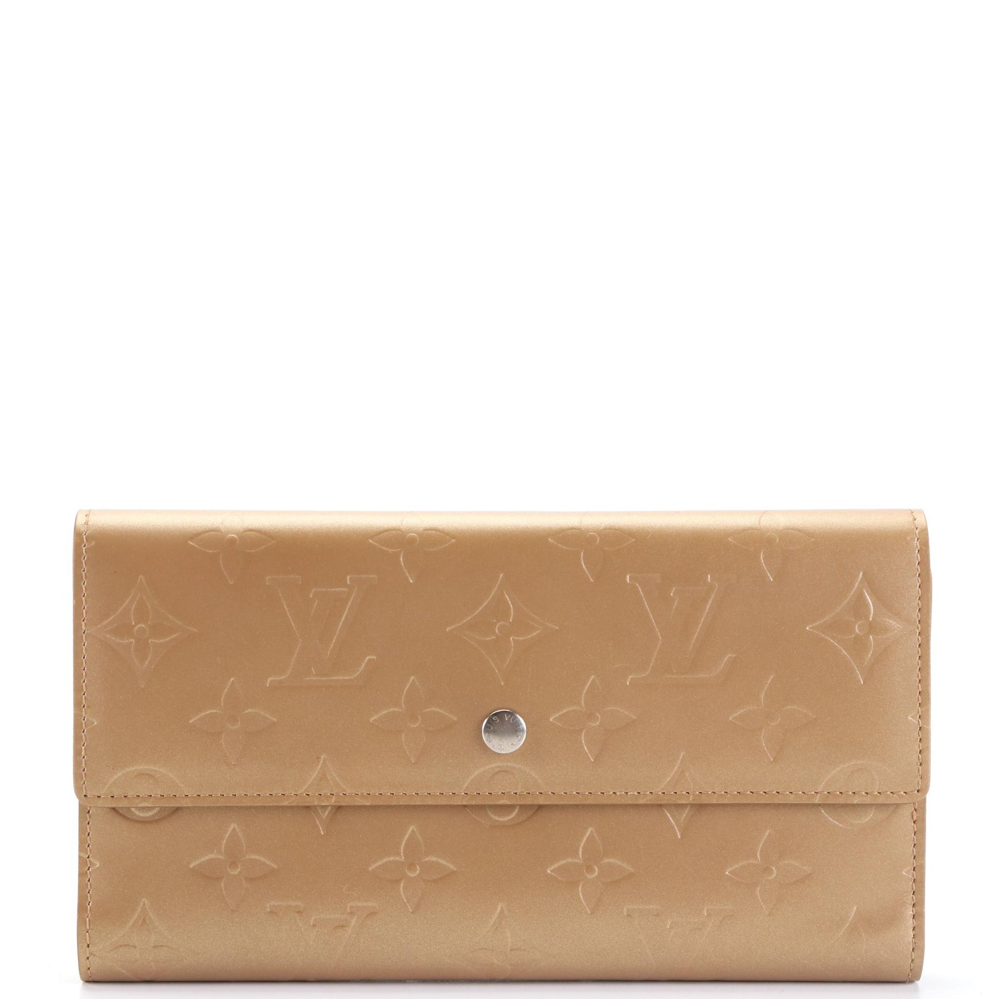 Louis Vuitton International Wallet in Gold Monogram Mat Leather | EBTH