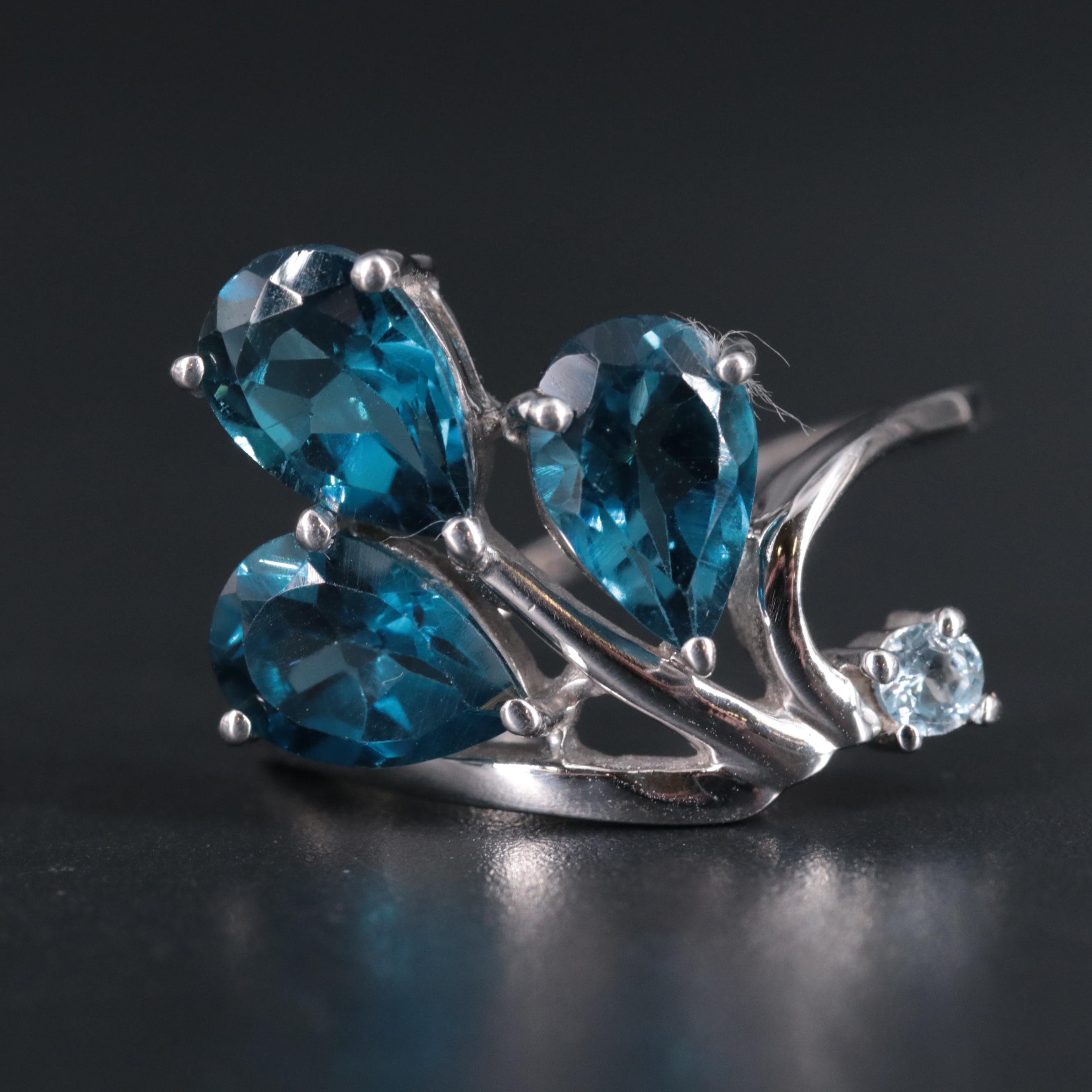 Sterling Silver Topaz Ring | EBTH