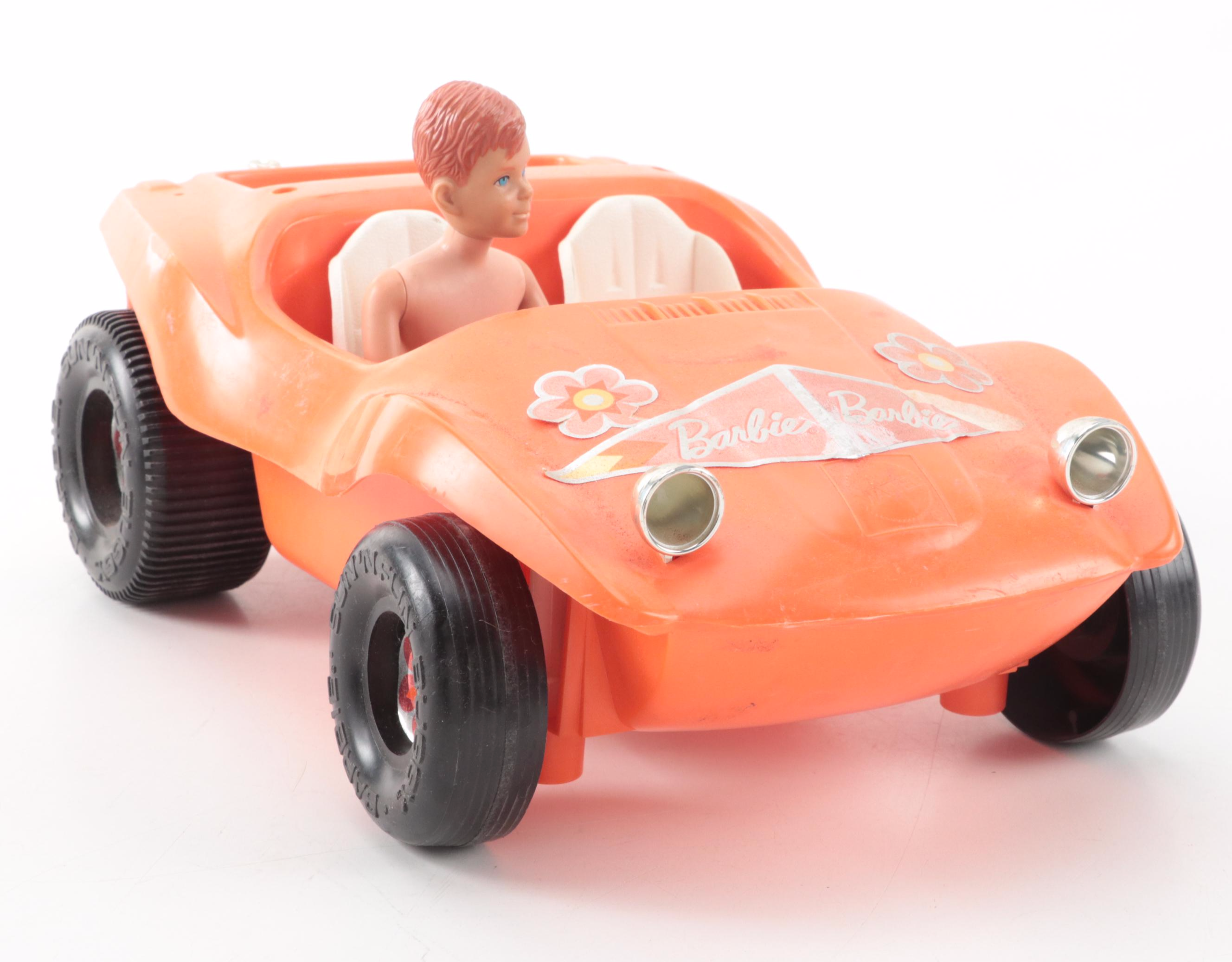 Mattel "Ricky" Doll with Barbie Portable Vinyl Doll House and Car | EBTH