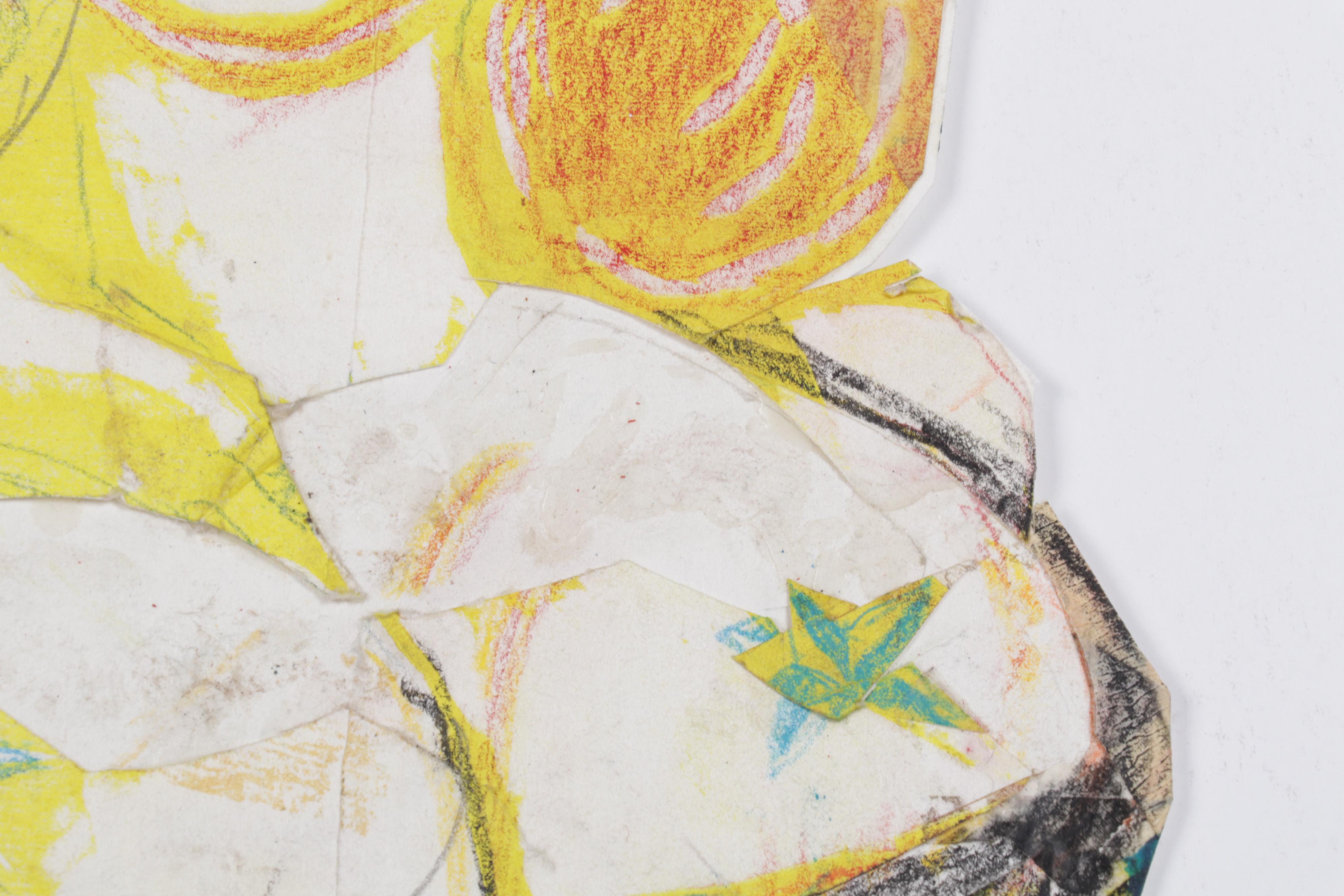 Sidney Chafetz Pastel Drawing Collage Study for "Barbie's Mom," Circa ...