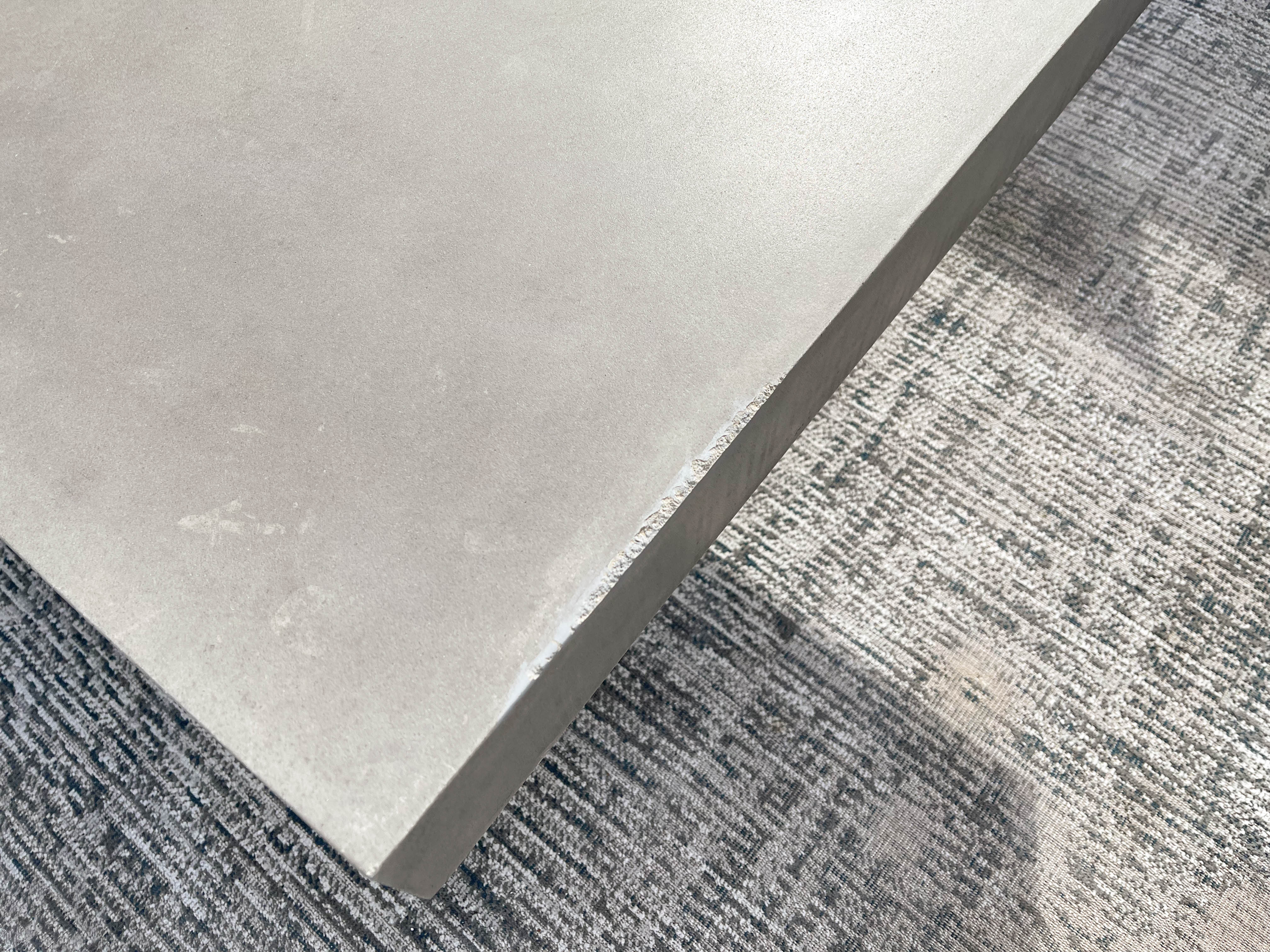 Contemporary Floating Slab Concrete Patio Table | EBTH