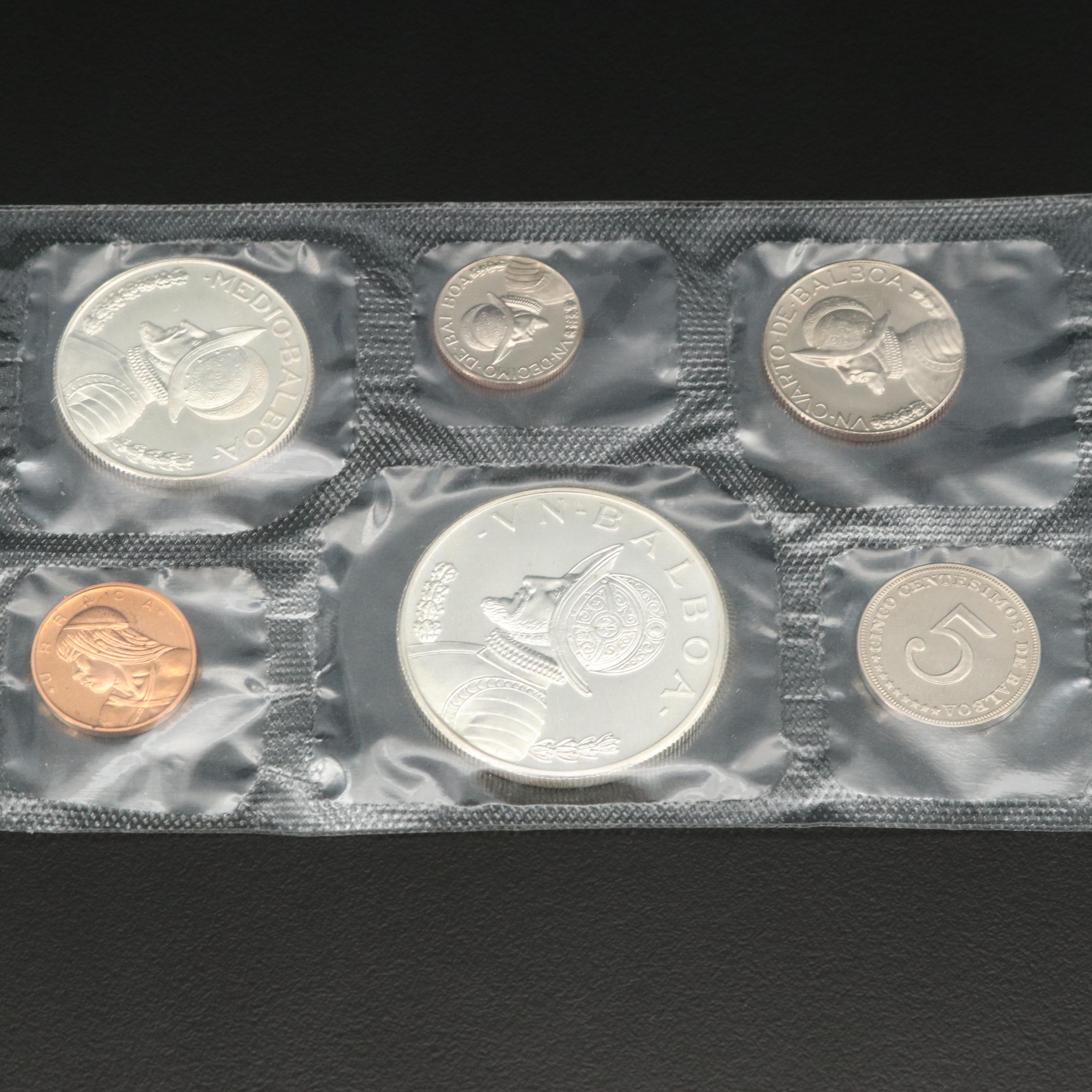 Group of Five, Six Piece Silver Panama Proof Sets | EBTH