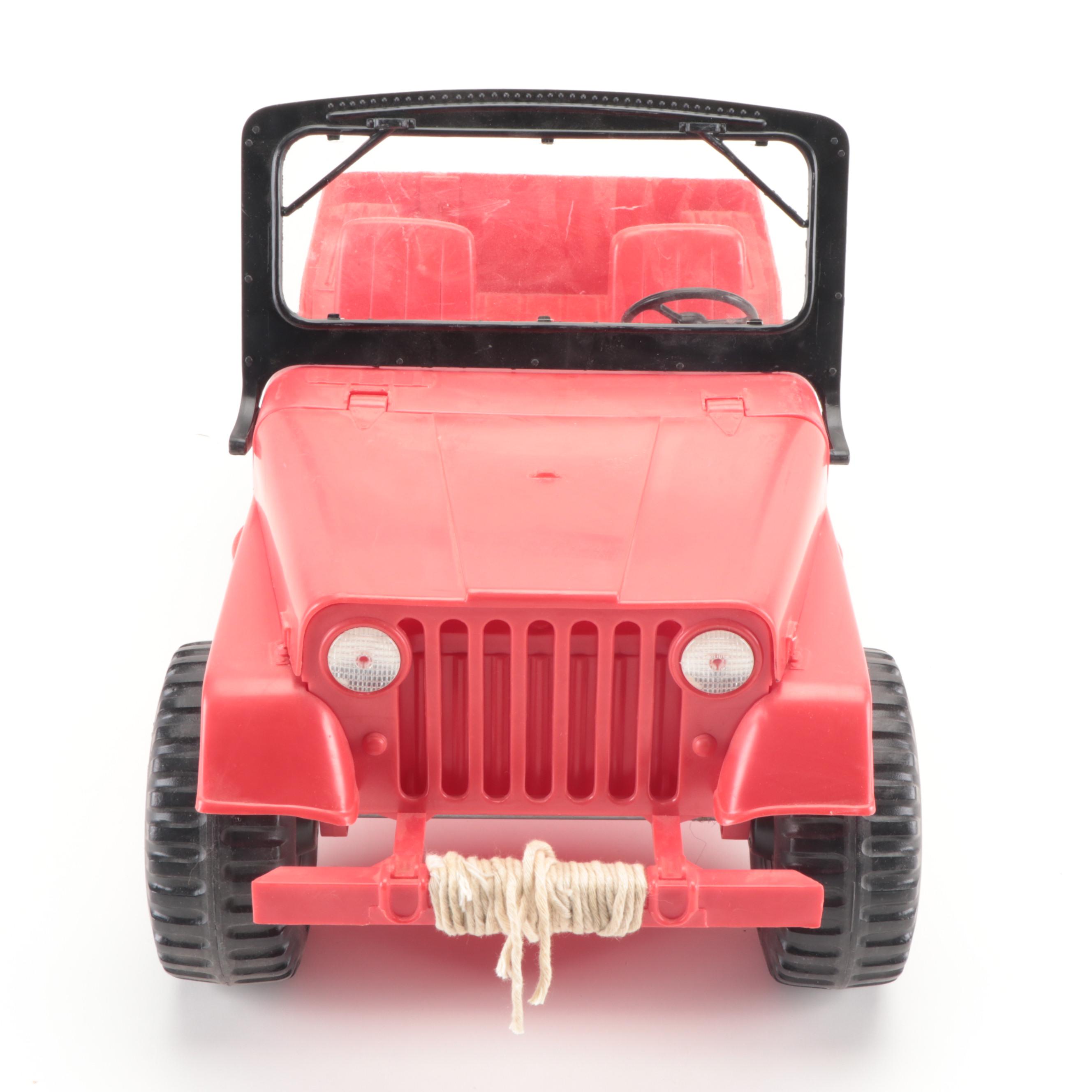 Louis Marx Red Plastic Jeep, Mid to Late 20th Century | EBTH