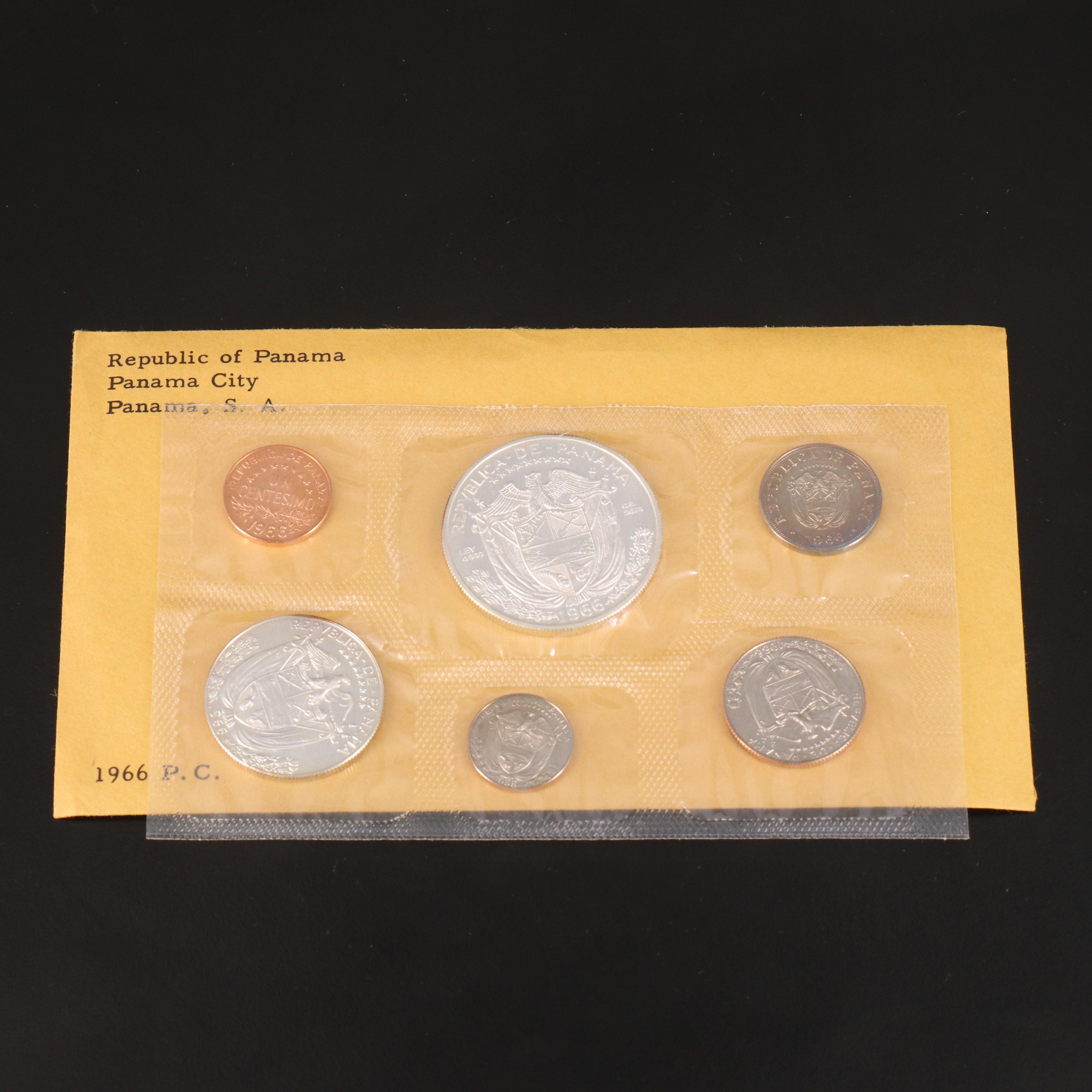 Group of Five, Six Piece Silver Panama Proof Sets | EBTH